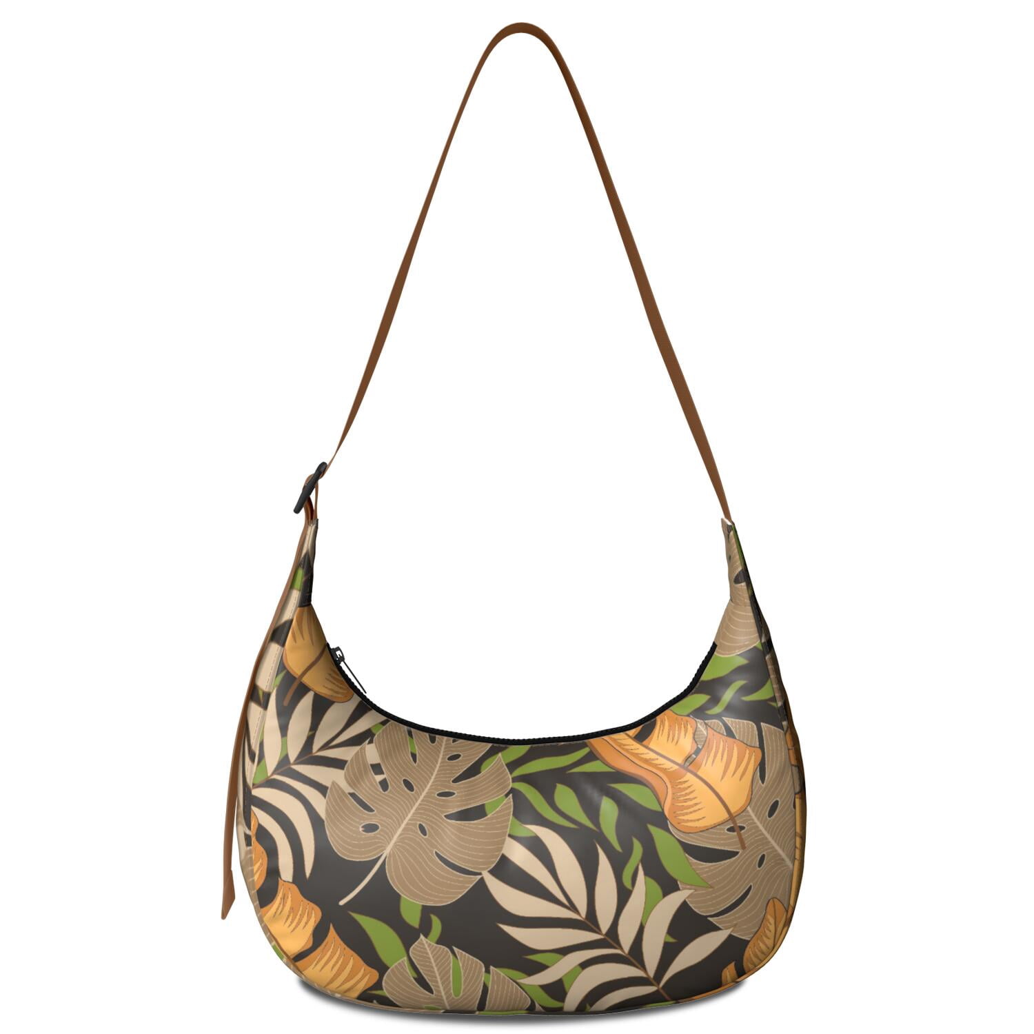 Hawaiian Floral Palm Inspired Crossbody Bag for Women Tropical Plant ...