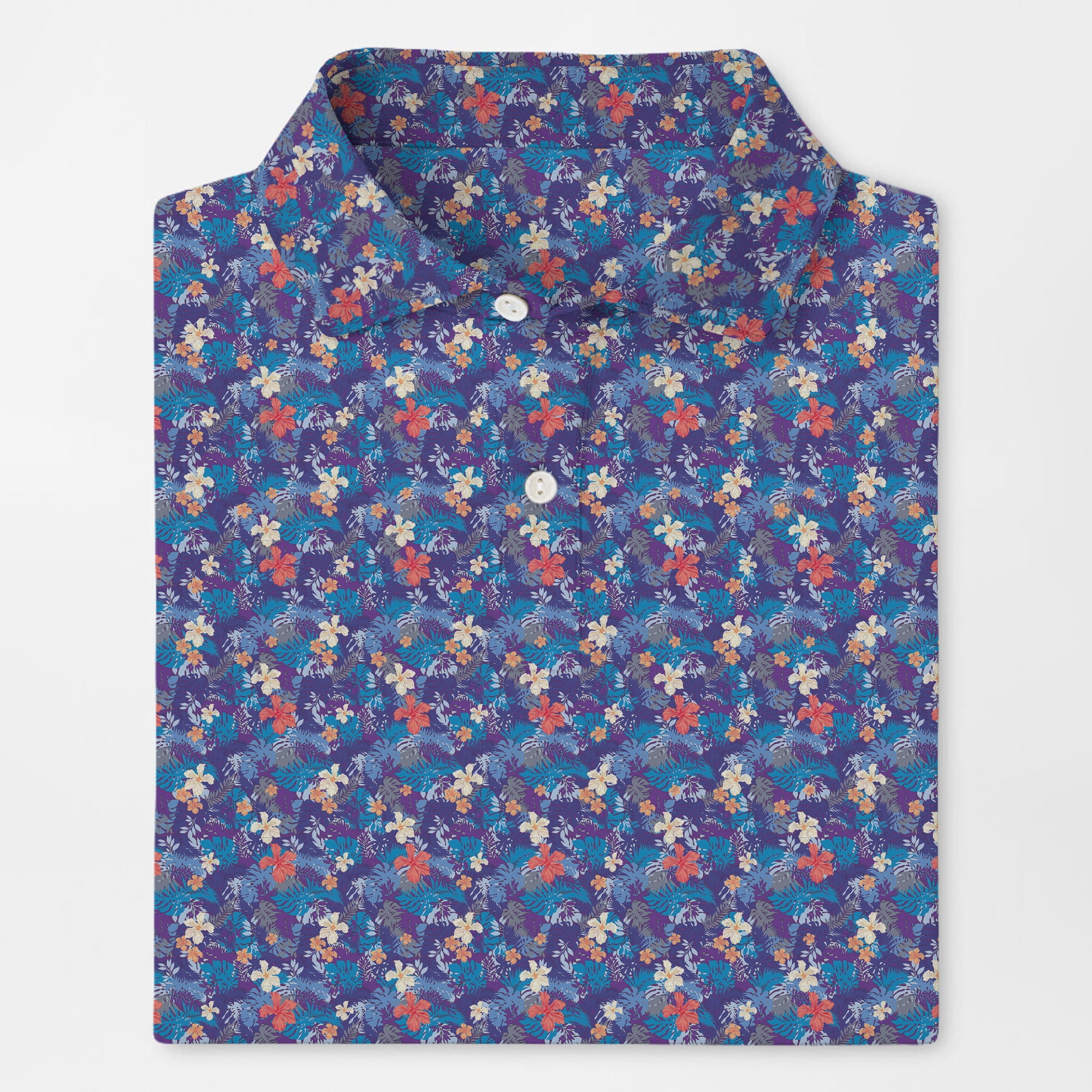Hawaiian Floral Polo Shirt for Men Women Summer Golf Shirt Short Sleeve ...