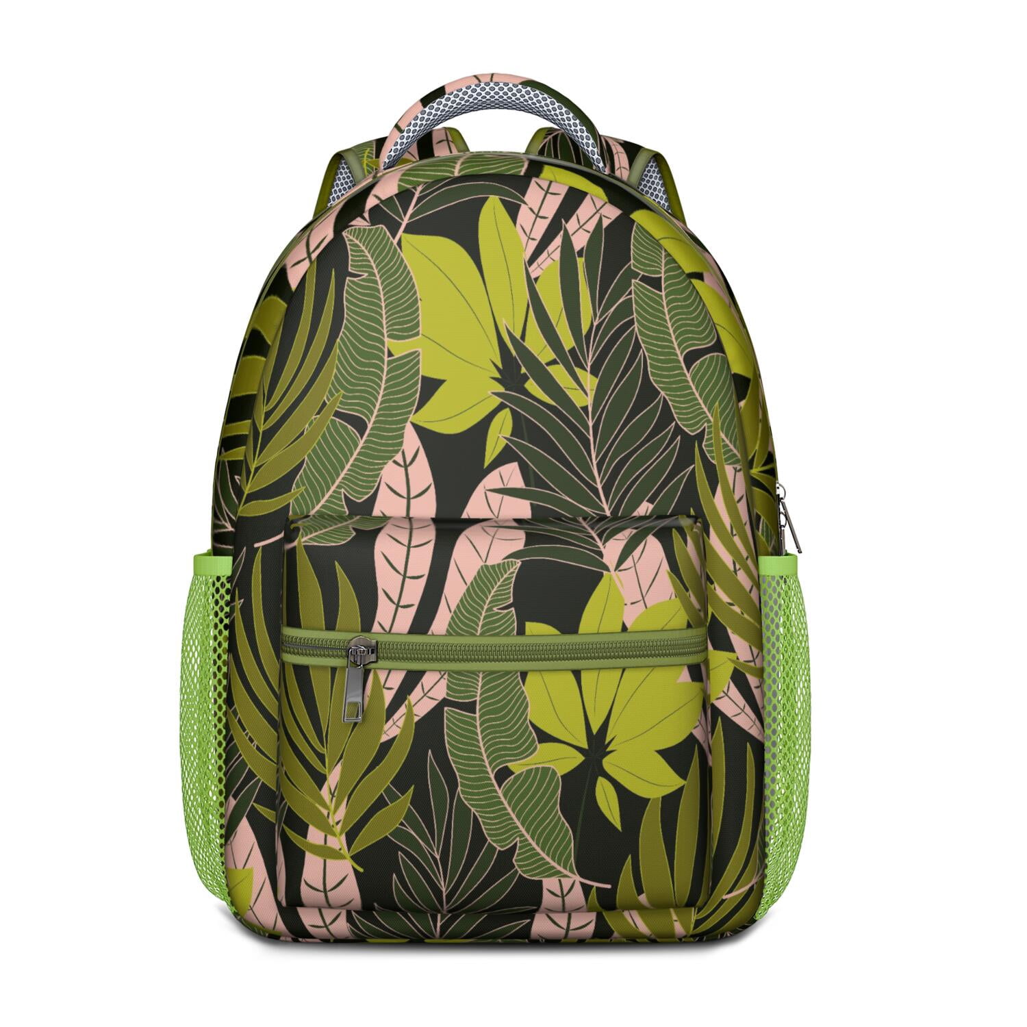 Hawaiian Floral Waterproof Backpack - Aloha Inspired Ergonomic Bookbag ...