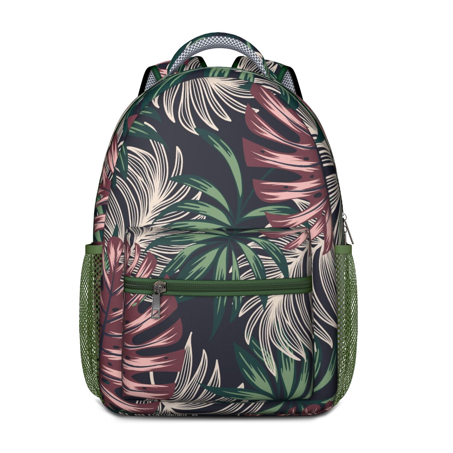 Hawaiian Floral Waterproof School Backpack - Beach Vacation Inspired ...