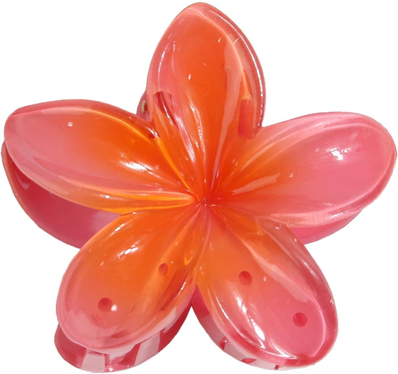 Hawaiian Flower Claw Clips | Flower Claw Plumeria Hair Clip | Colorful ...
