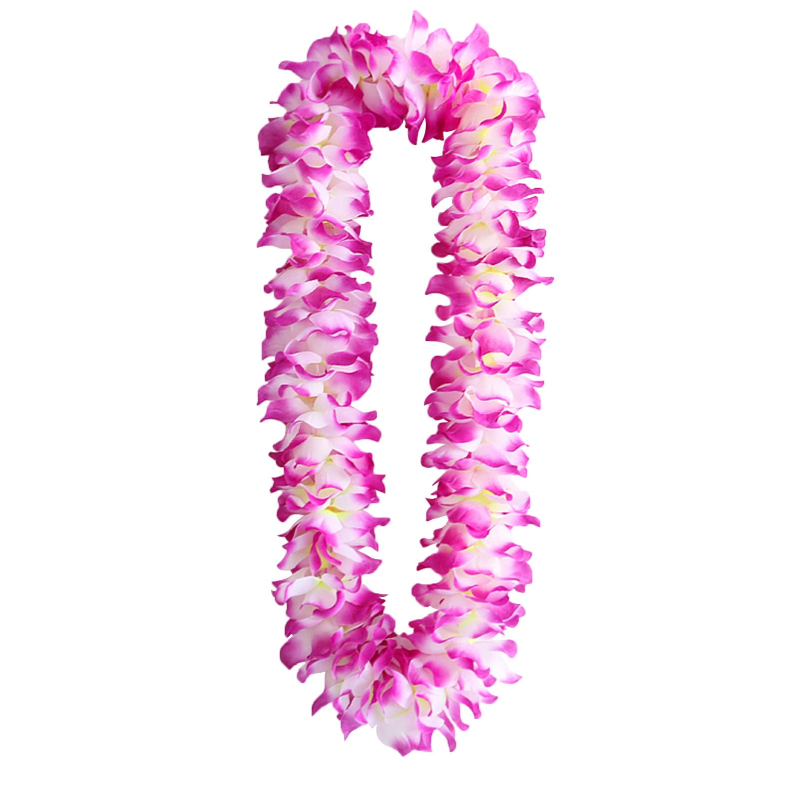 Hawaiian Flower Lei Necklace - Soft Silk Material, Adjustable Design ...