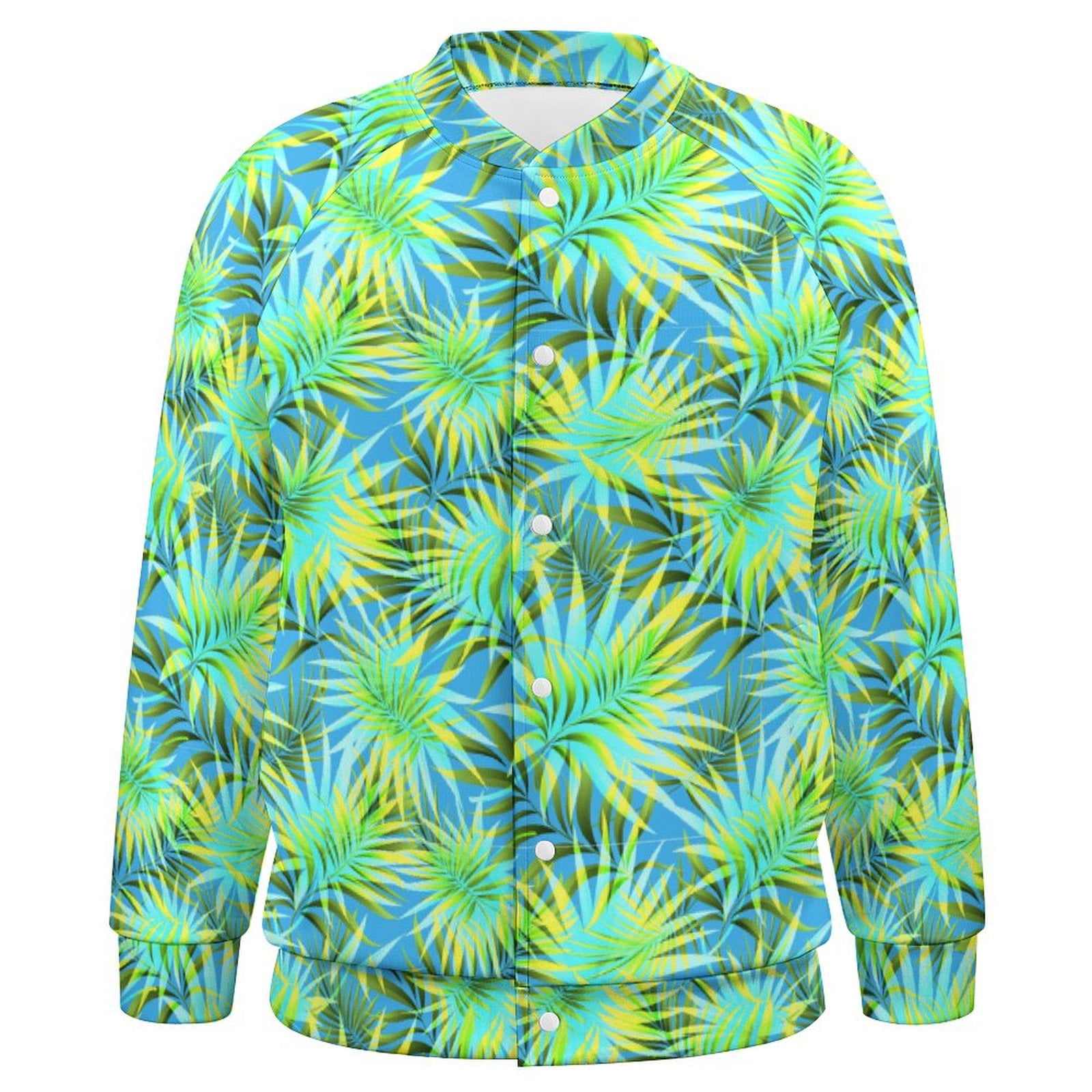 Hawaiian Flowers And Leaves for Background Baseball Jersey Fashion ...