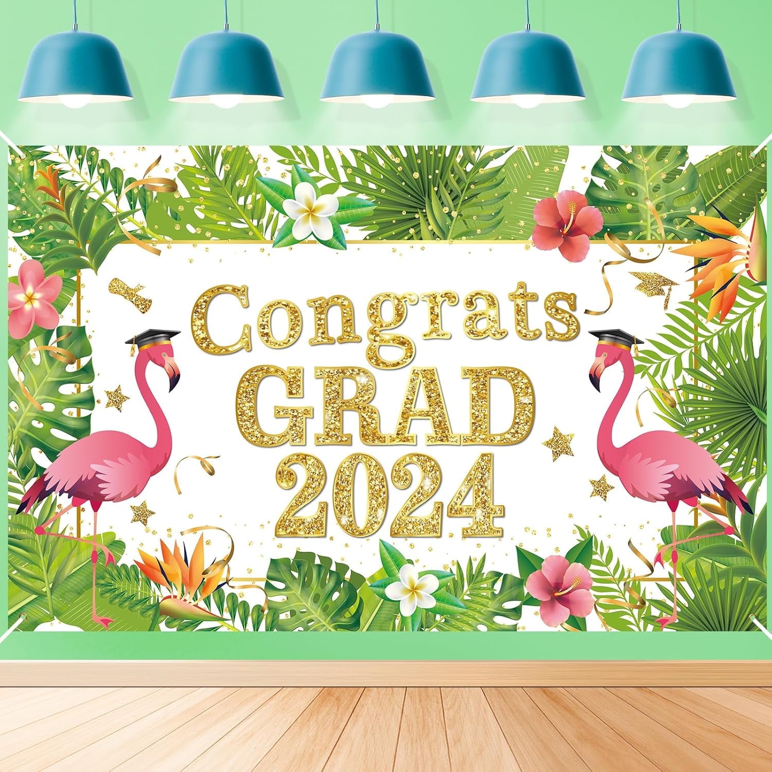 Hawaiian Graduation Decorations Luau Class of 2025 Graduation Banner ...