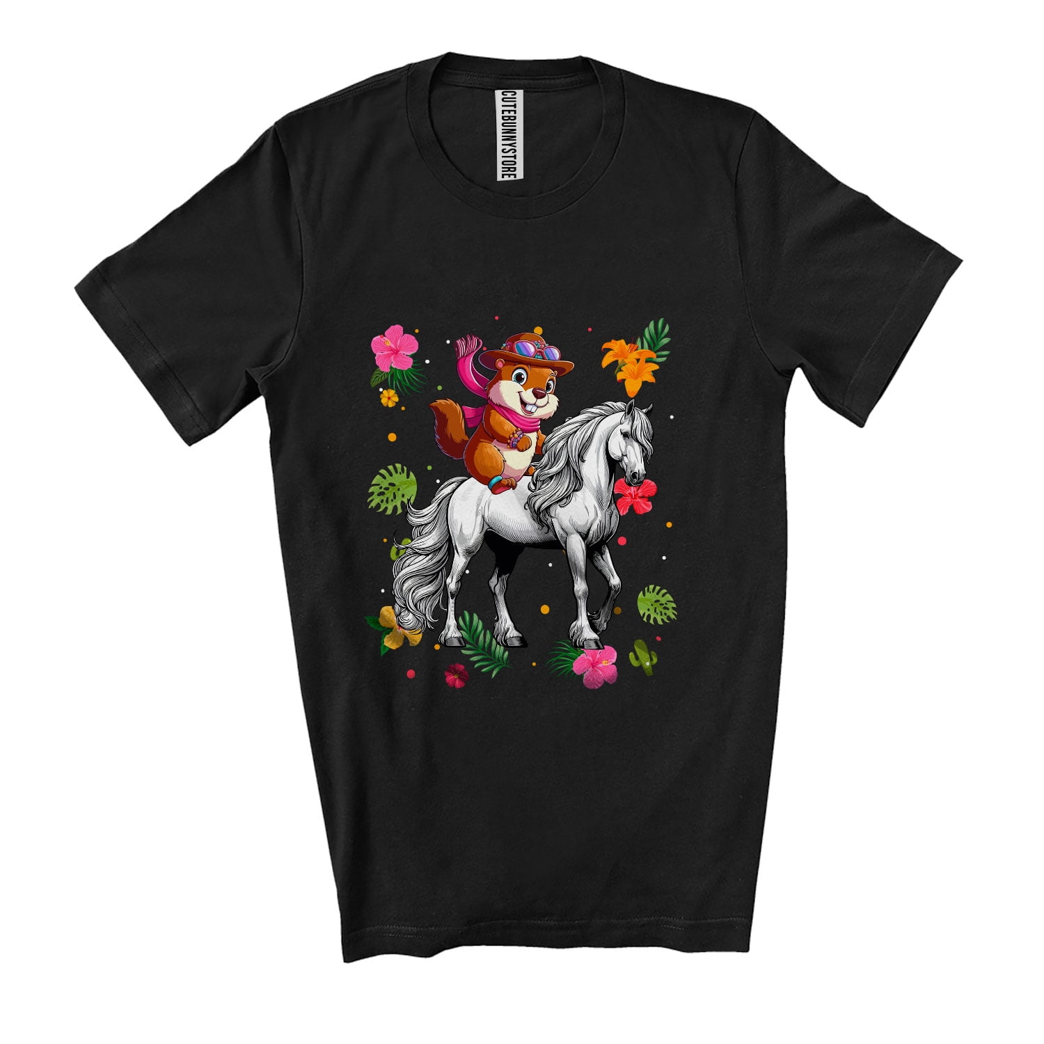 Hawaiian Groundhog Riding Horse; Lovely Horse Flowers Floral Farm ...