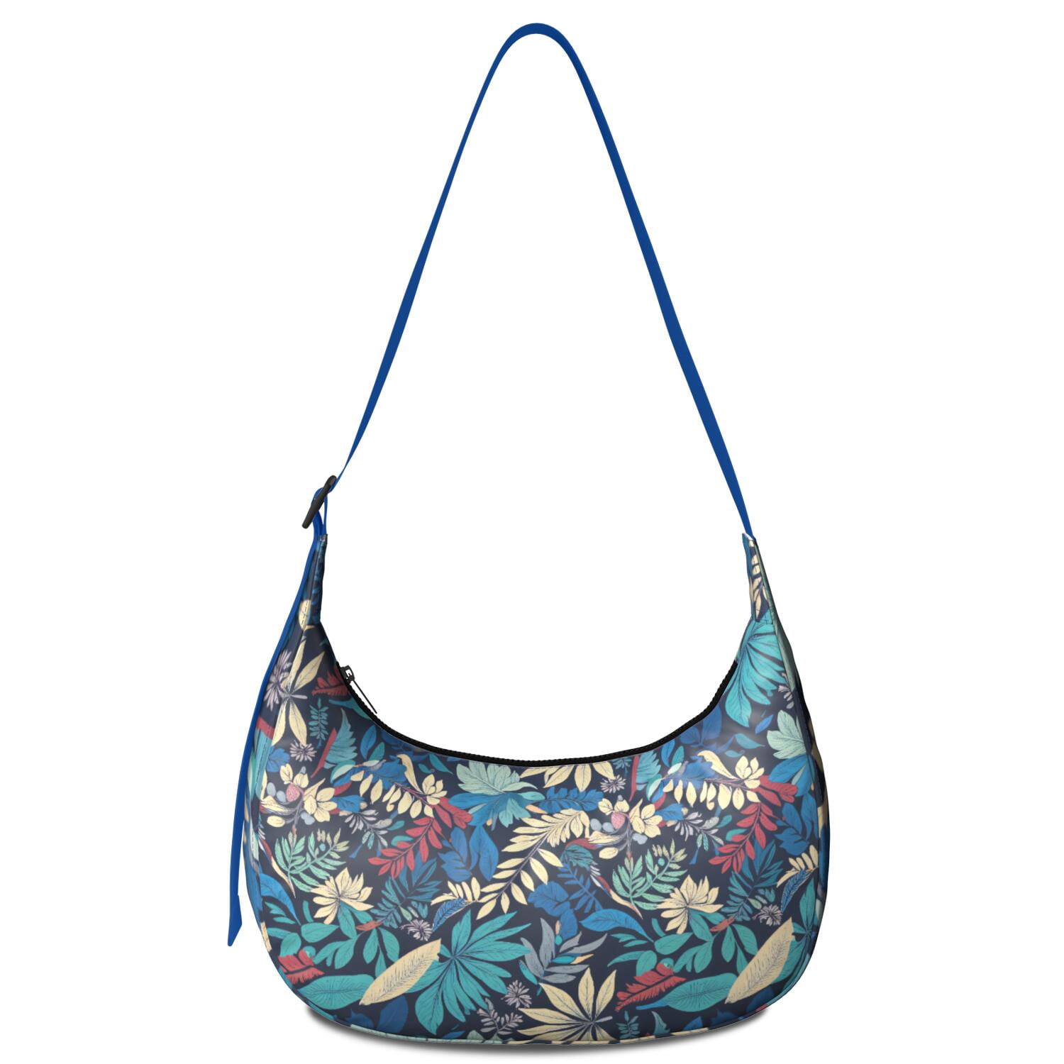 Hawaiian Hibiscus Crossbody Bag for Women Tropical Floral Corduroy ...