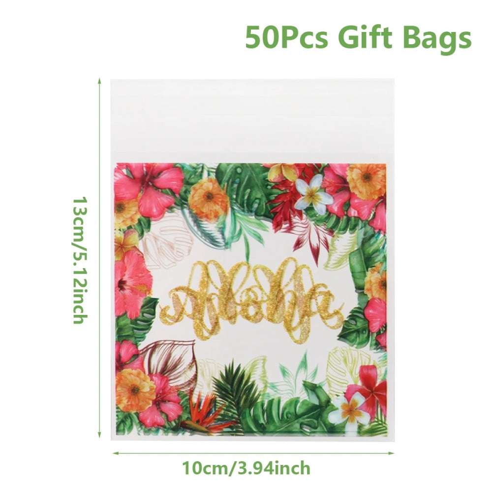 Hawaiian Hibiscus Disposable Tableware ALOHA Hawaii Luau Tropical Party ...