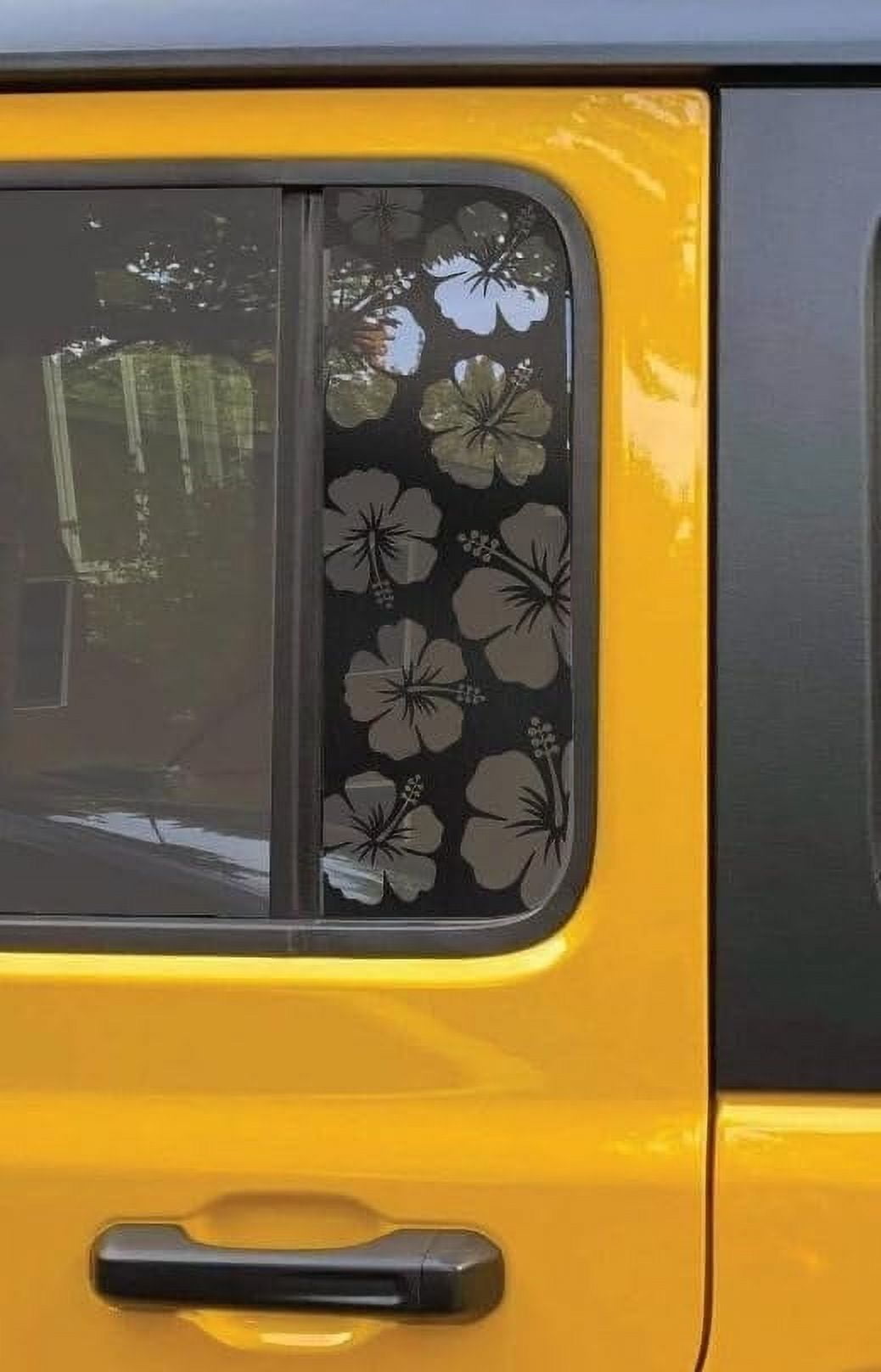 Hawaiian Hibiscus Flower Side Window Vinyl Decal Compatible with and ...