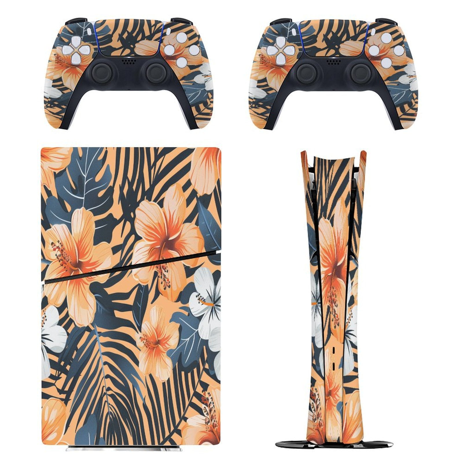Hawaiian Hibiscus Garden Orange Flowers PS5/PS5 Pro/PS5 Slim Digital ...