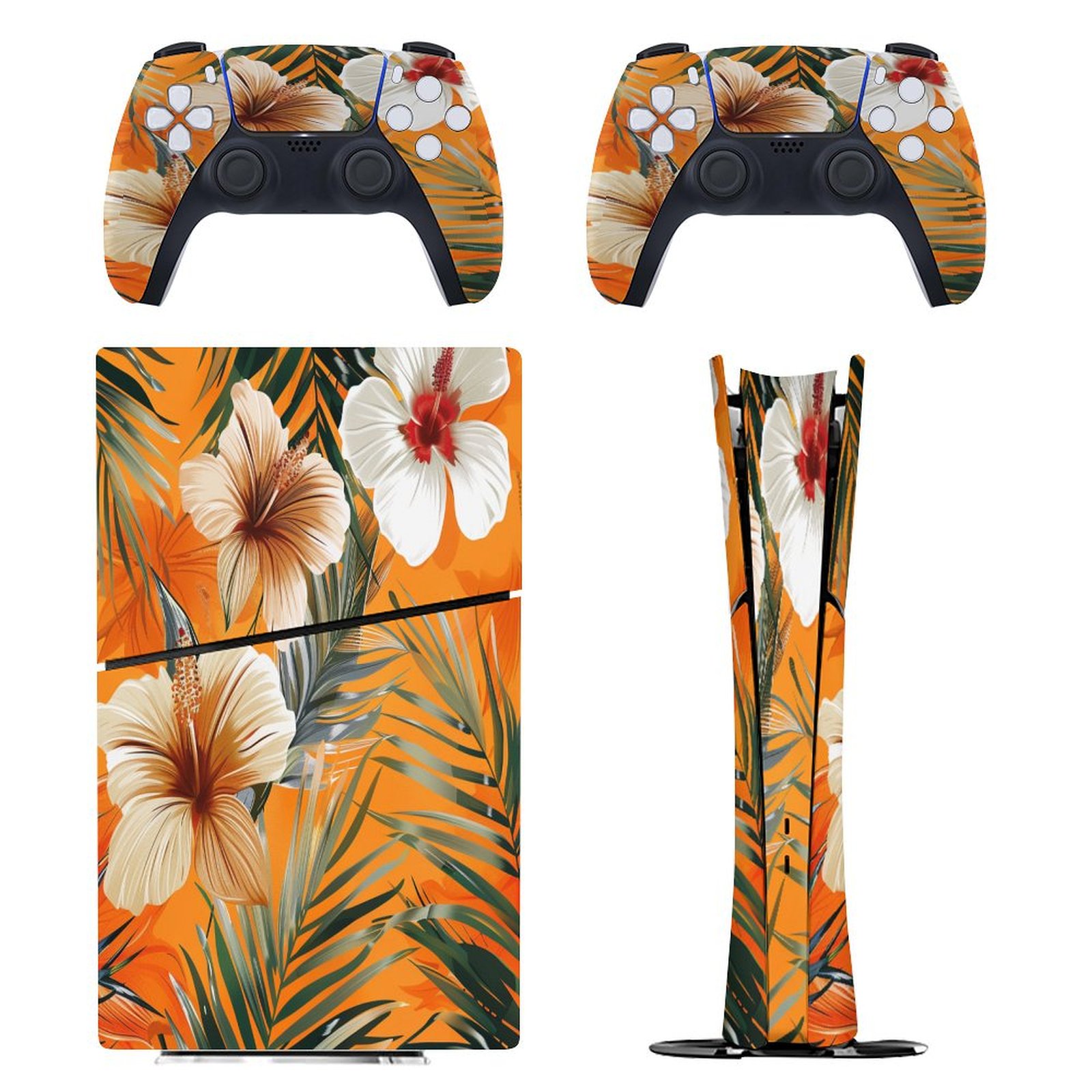 Hawaiian Hibiscus Garden Orange Flowers PS5/PS5 Pro/PS5 Slim Digital ...