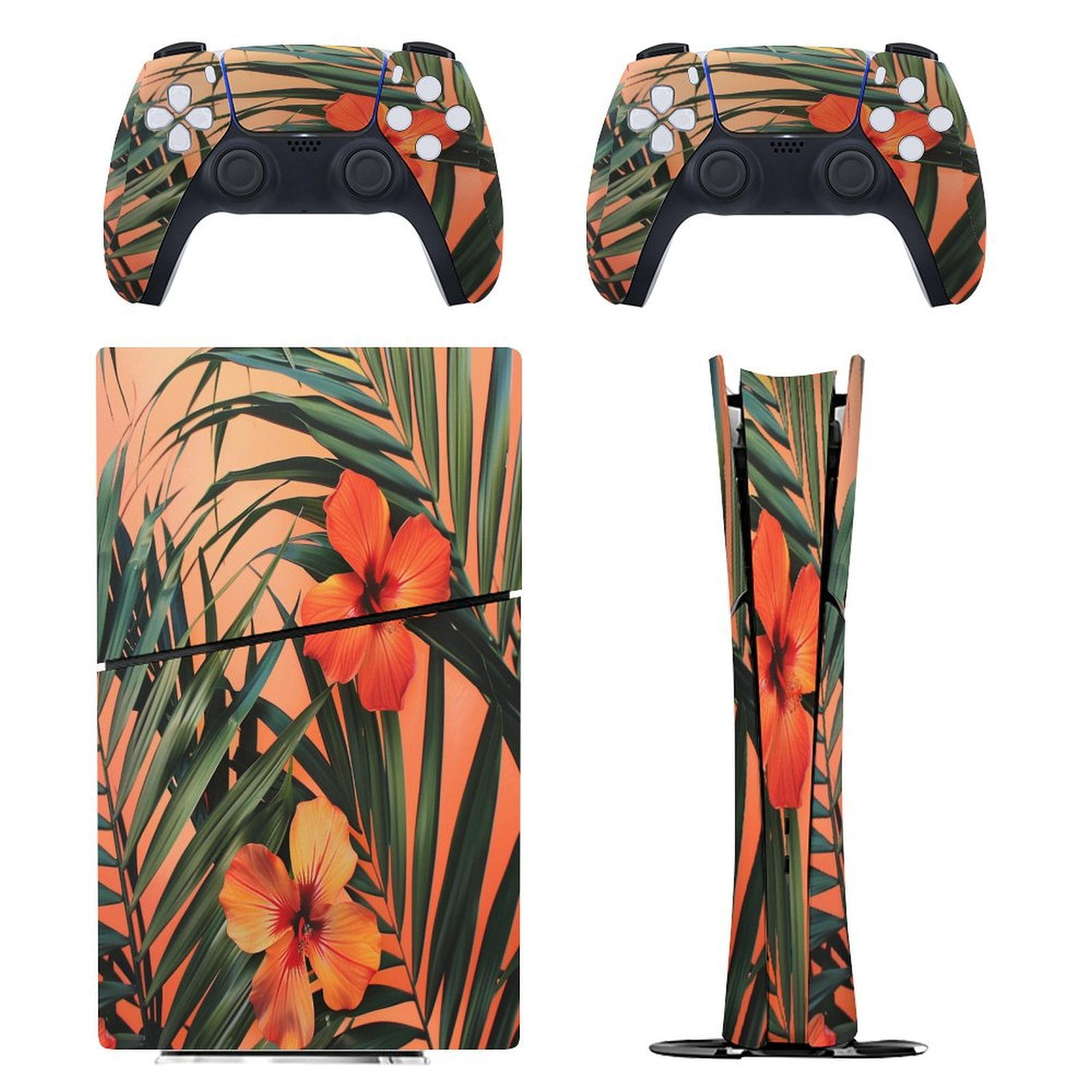 Hawaiian Hibiscus Garden Orange Flowers PS5/PS5 Pro/PS5 Slim Digital ...