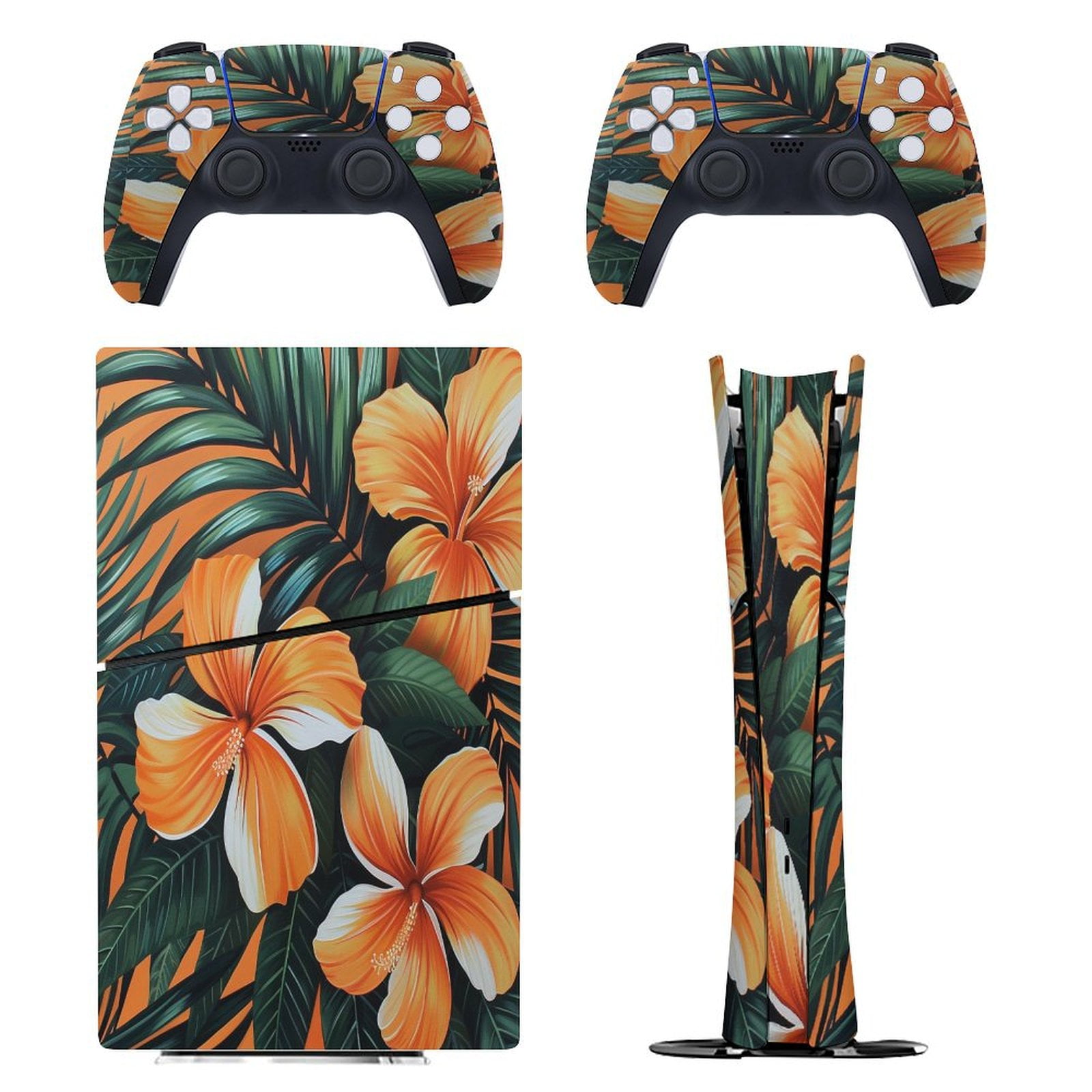 Hawaiian Hibiscus Garden Orange Flowers PS5/PS5 Pro/PS5 Slim Digital ...