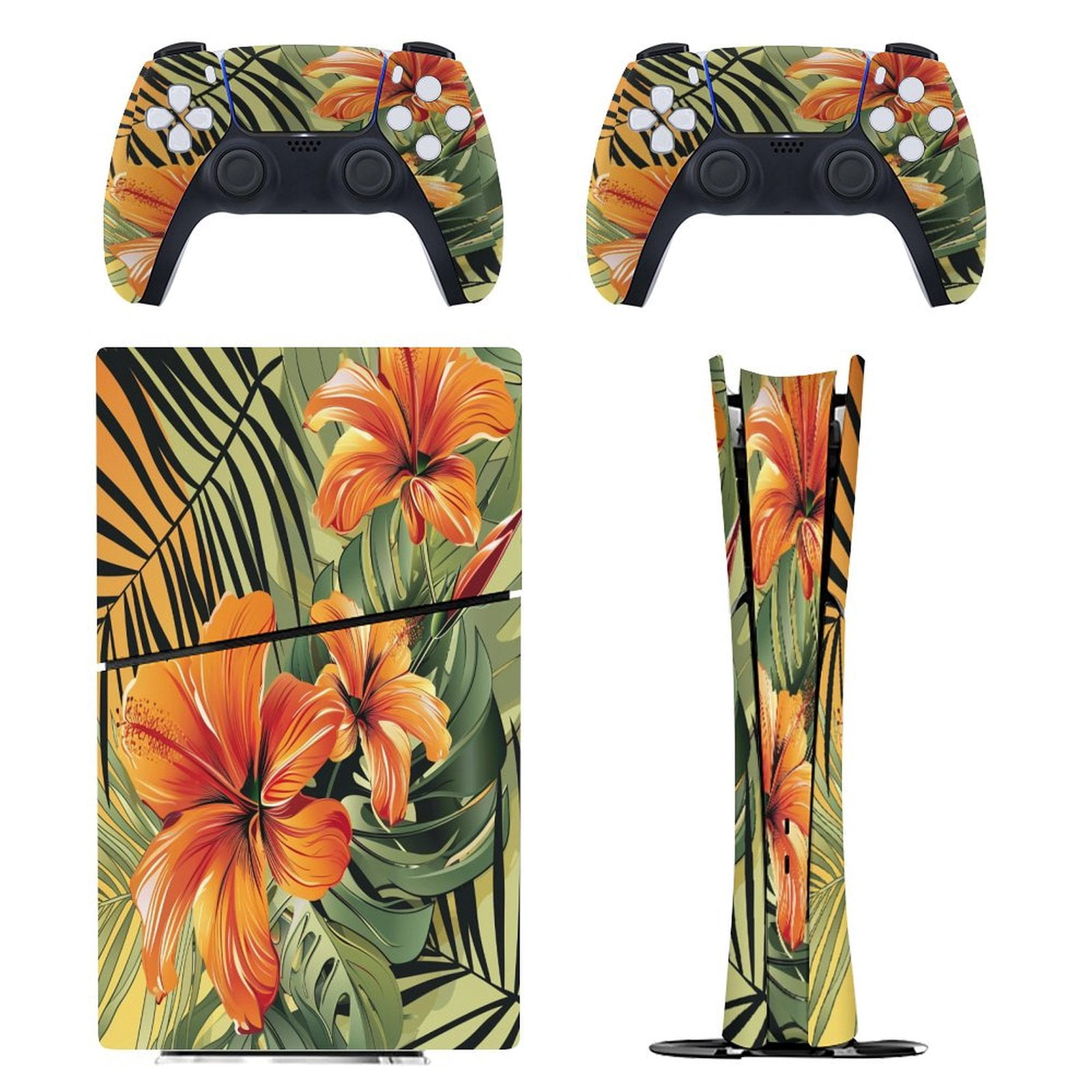 Hawaiian Hibiscus Garden Orange Flowers PS5/PS5 Pro/PS5 Slim Digital ...