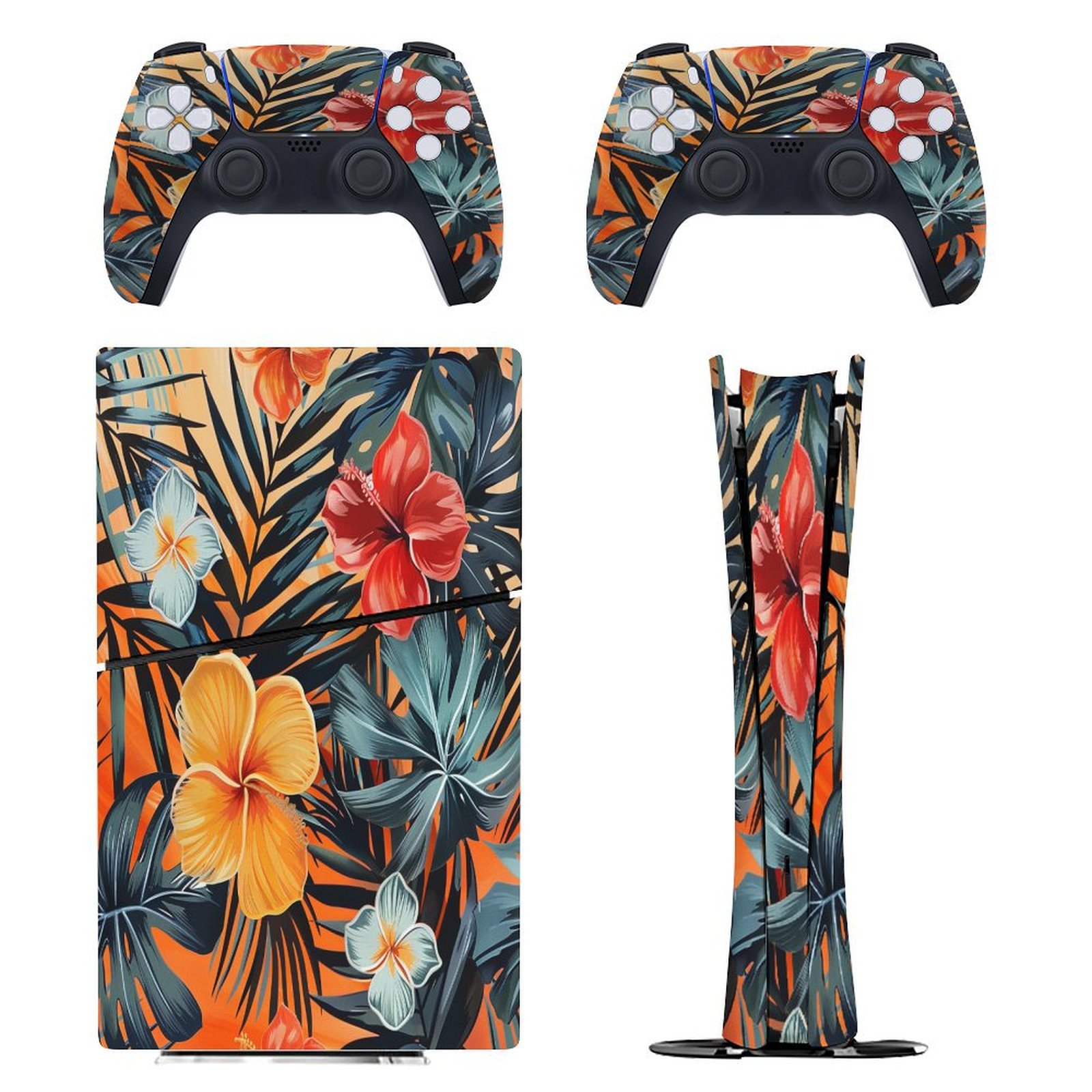 Hawaiian Hibiscus Garden Orange Flowers PS5/PS5 Pro/PS5 Slim Digital ...
