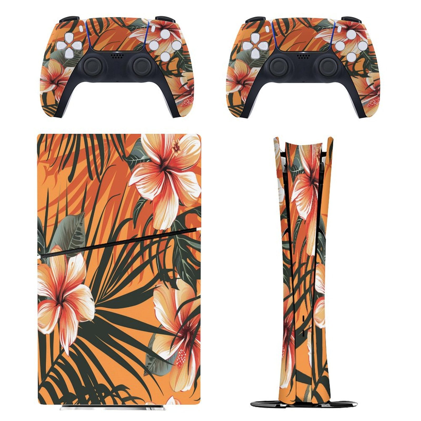 Hawaiian Hibiscus Garden Orange Flowers PS5/PS5 Pro/PS5 Slim Digital ...