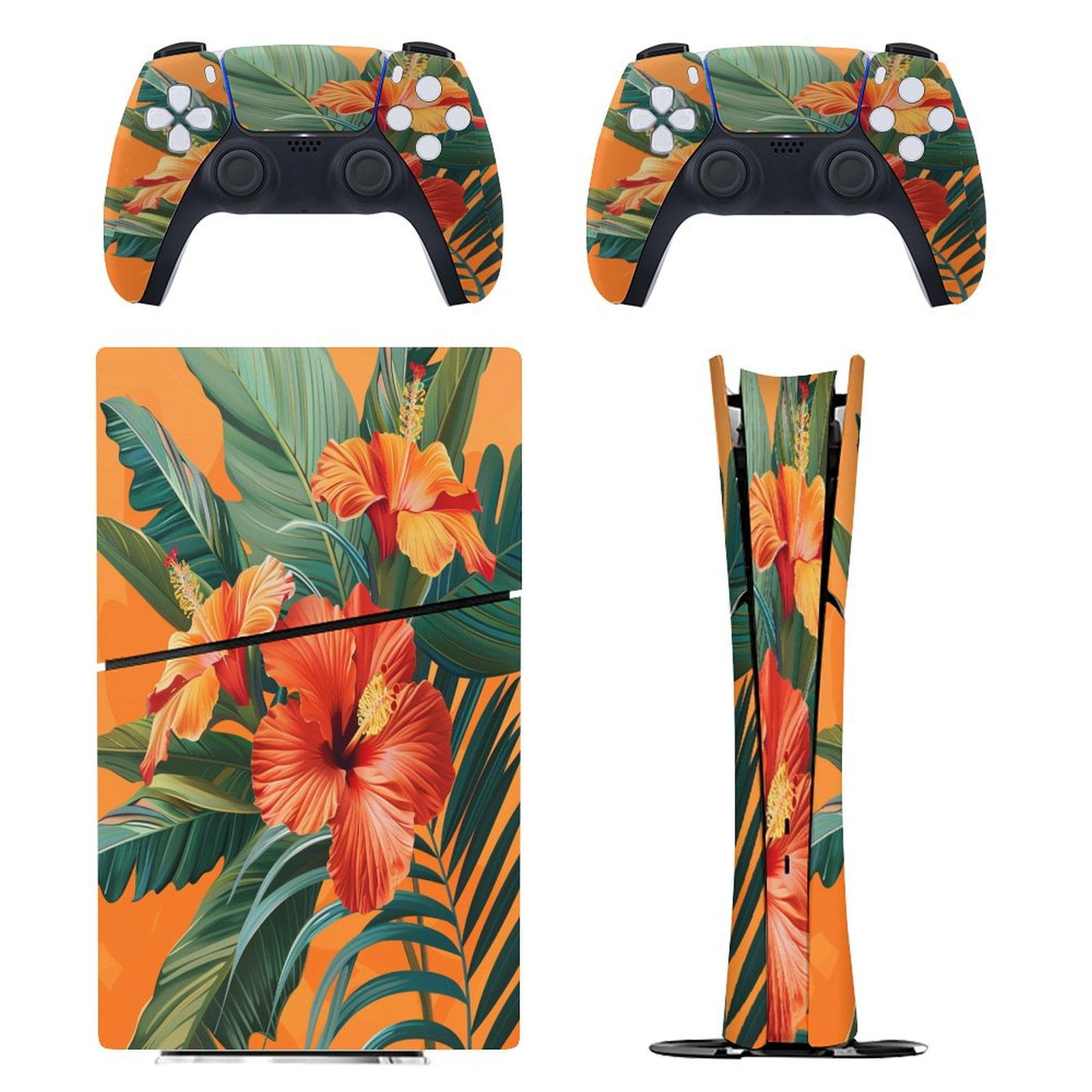 Hawaiian Hibiscus Garden Orange Flowers PS5/PS5 Pro/PS5 Slim Digital ...