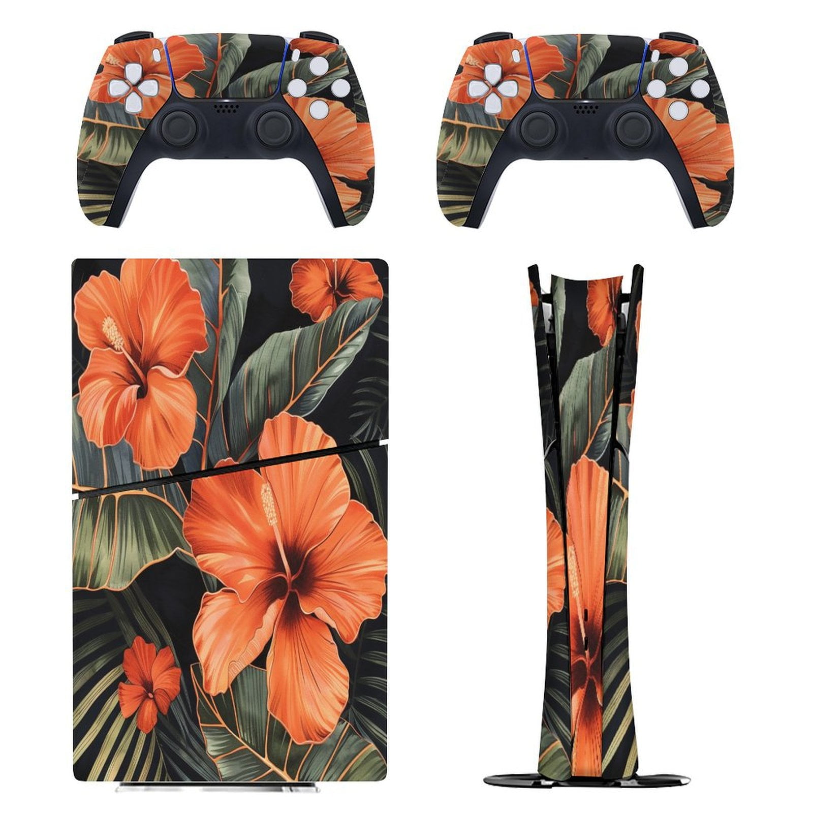 Hawaiian Hibiscus Garden Orange Flowers PS5/PS5 Pro/PS5 Slim Digital ...