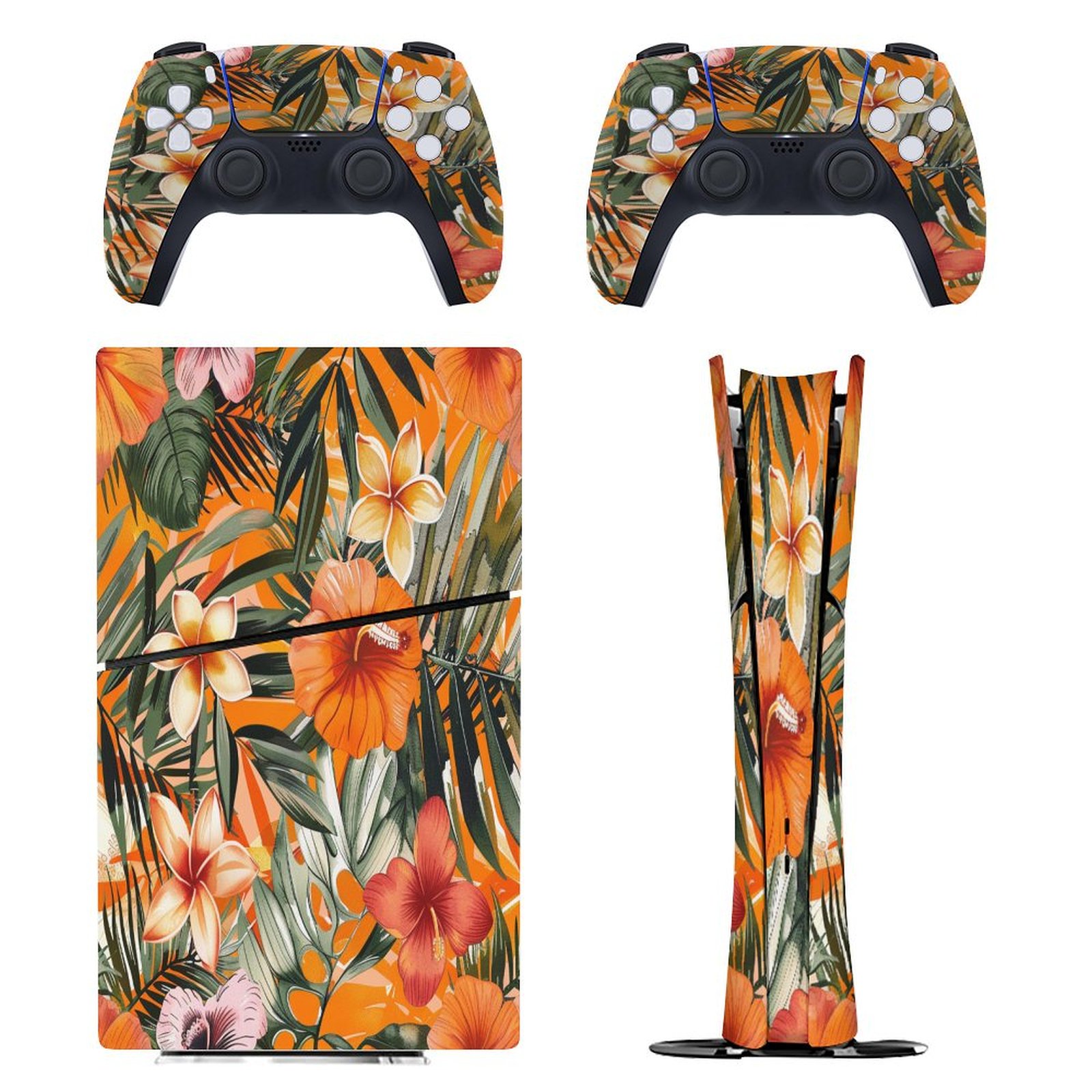 Hawaiian Hibiscus Garden Orange Flowers PS5/PS5 Pro/PS5 Slim Digital ...
