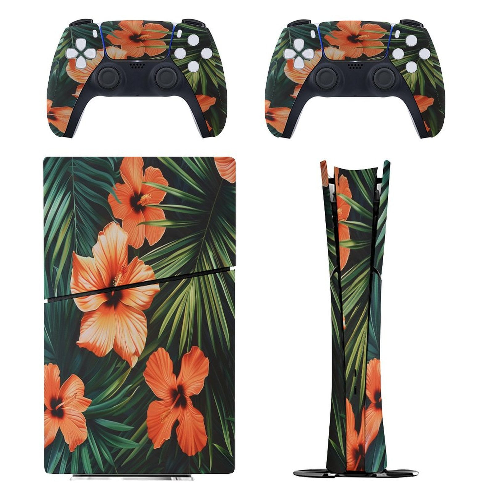 Hawaiian Hibiscus Garden Orange Flowers PS5/PS5 Pro/PS5 Slim Digital ...
