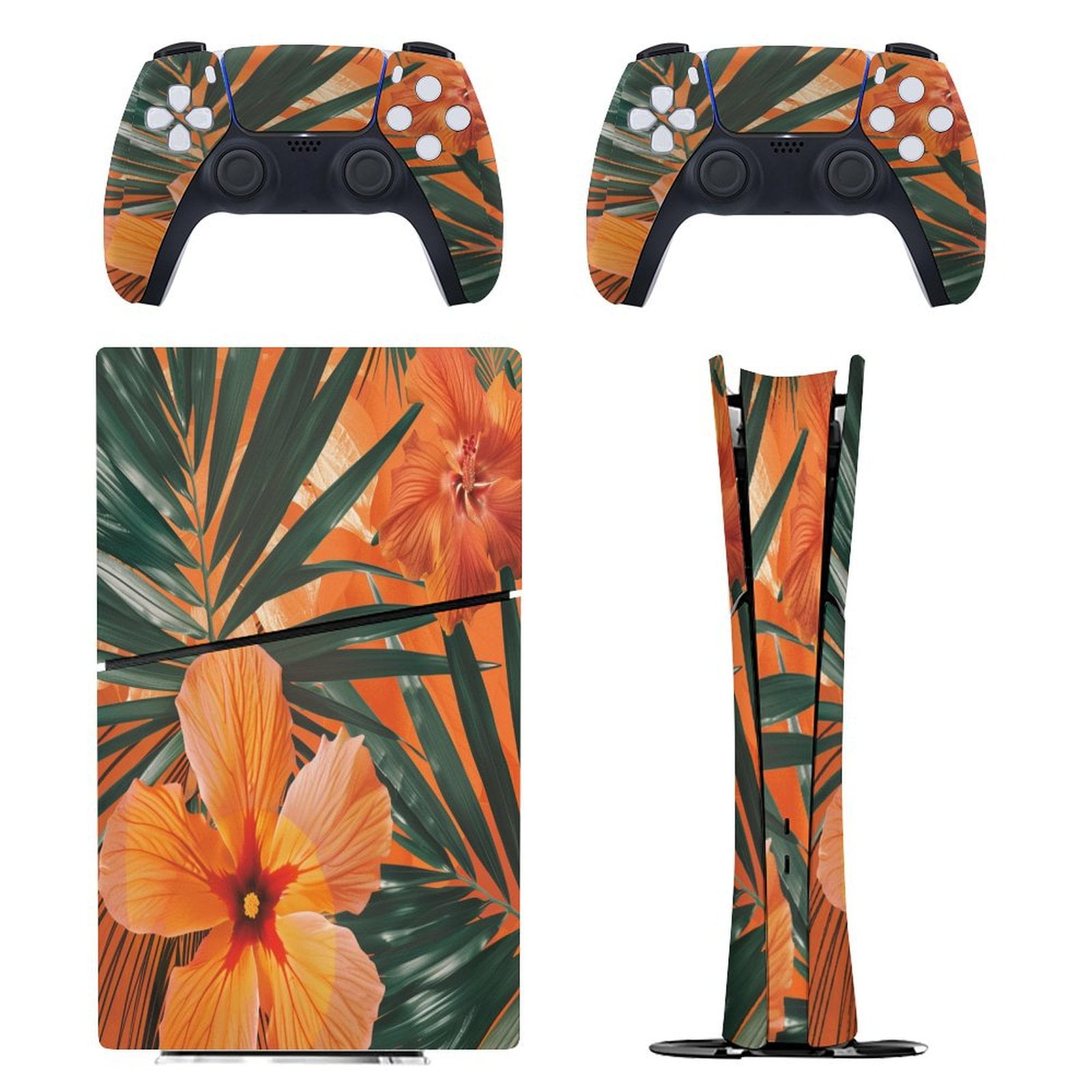 Hawaiian Hibiscus Garden Orange Flowers PS5/PS5 Pro/PS5 Slim Digital ...