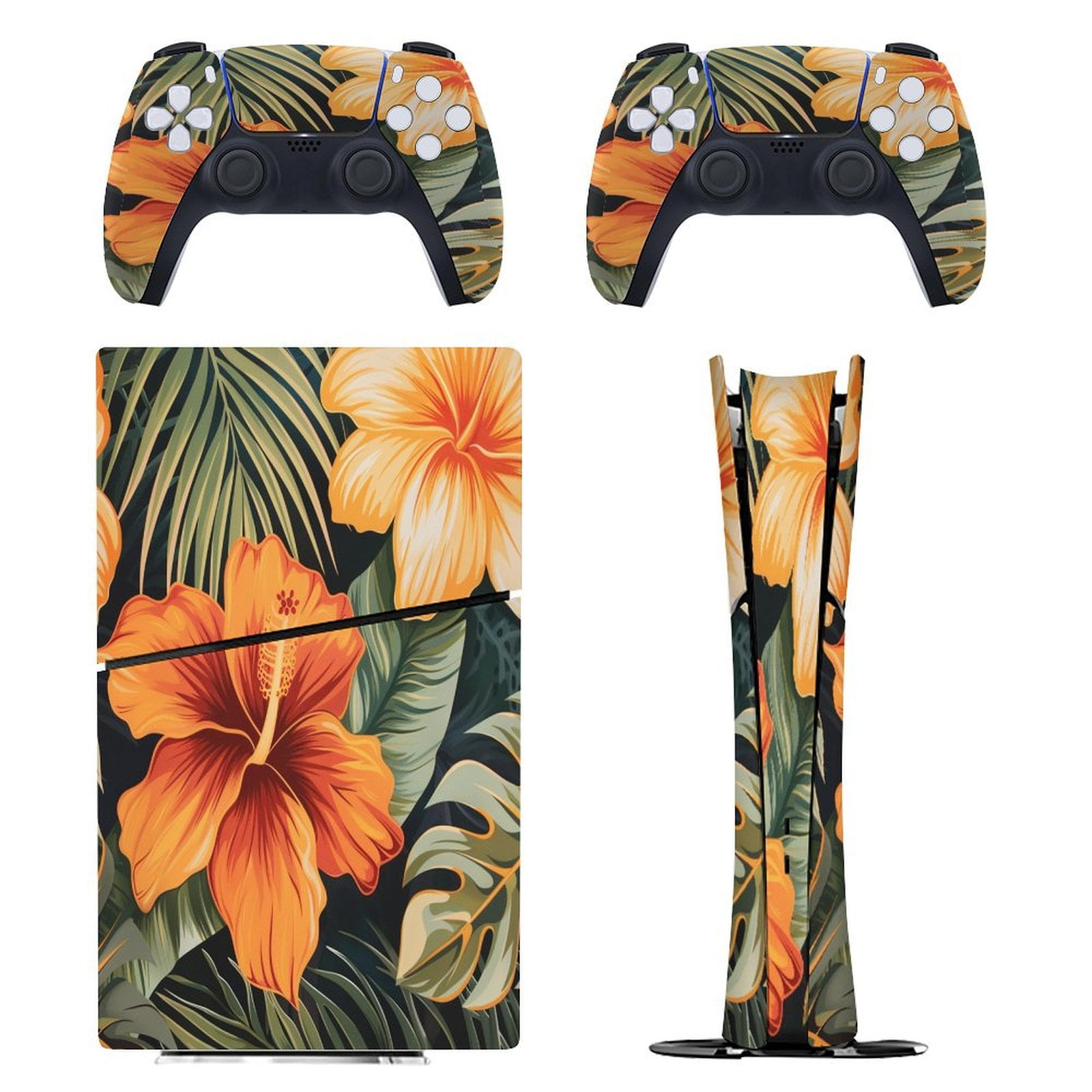 Hawaiian Hibiscus Garden Orange Flowers PS5/PS5 Pro/PS5 Slim Digital ...