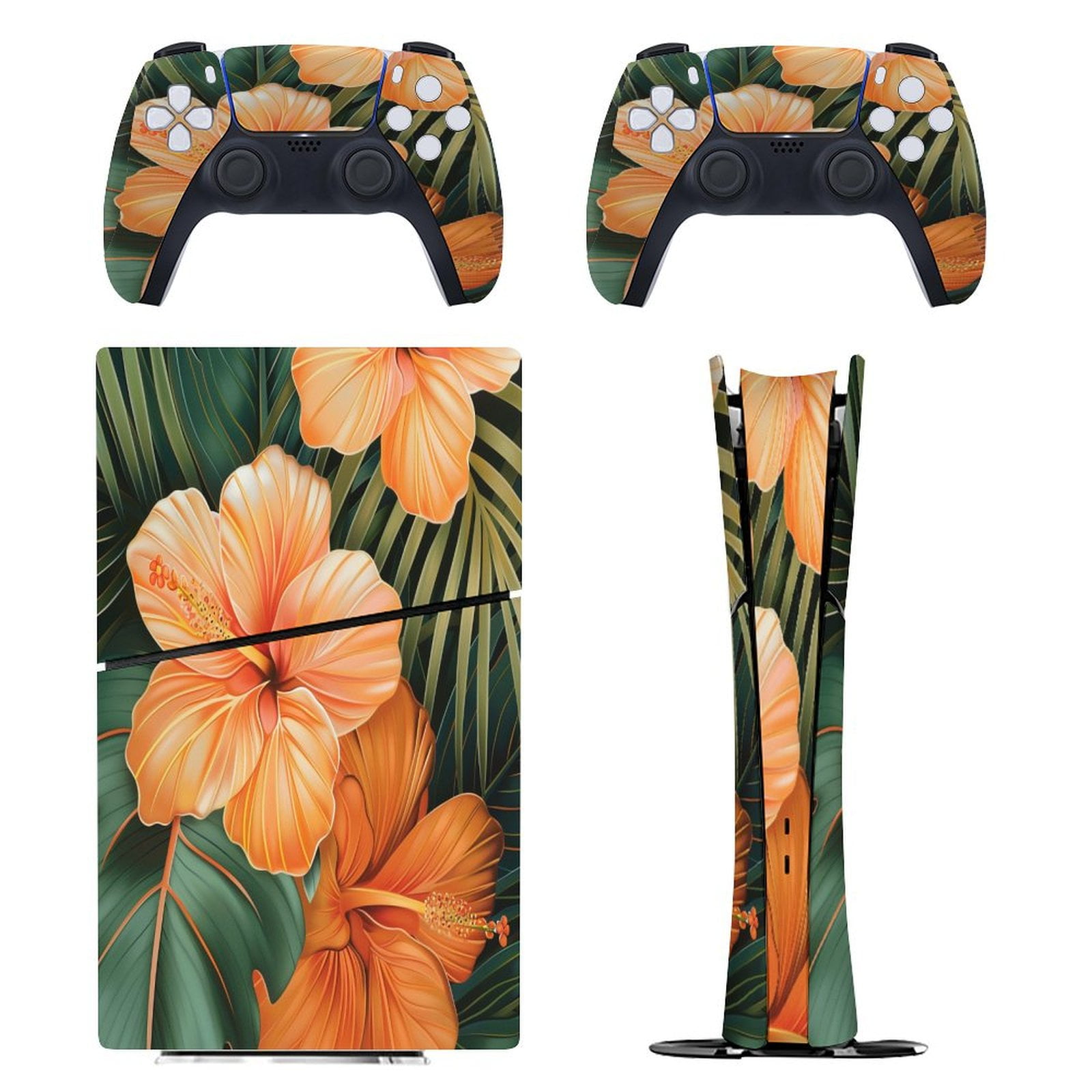 Hawaiian Hibiscus Garden Orange Flowers PS5/PS5 Pro/PS5 Slim Digital ...