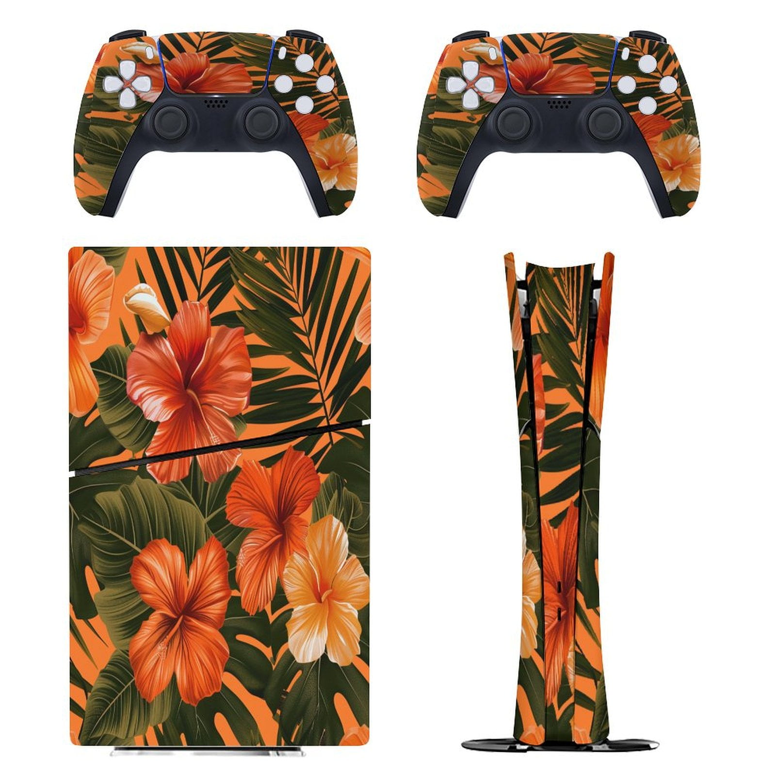 Hawaiian Hibiscus Garden Orange Flowers PS5/PS5 Pro/PS5 Slim Digital ...