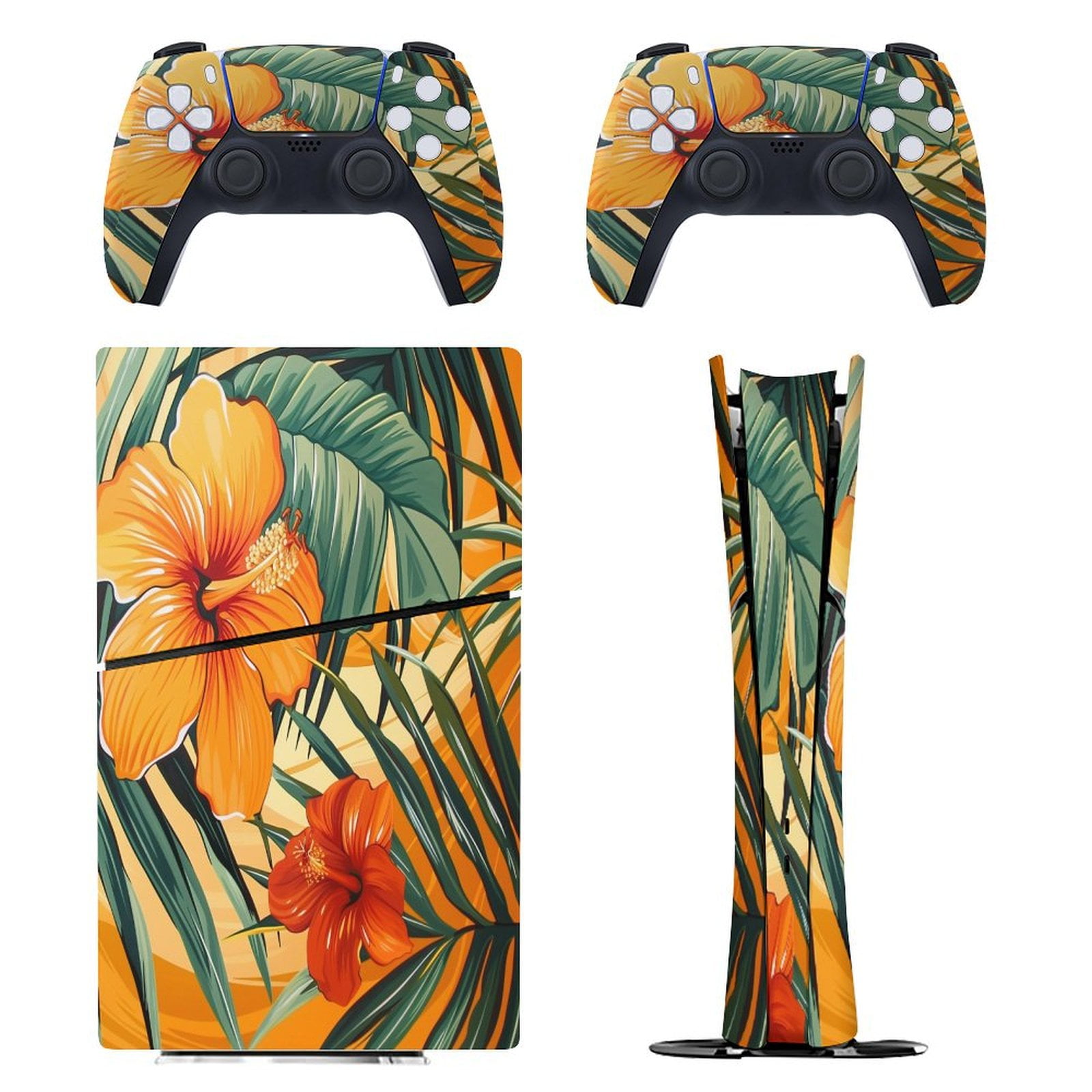 Hawaiian Hibiscus Garden Orange Flowers PS5/PS5 Pro/PS5 Slim Digital ...