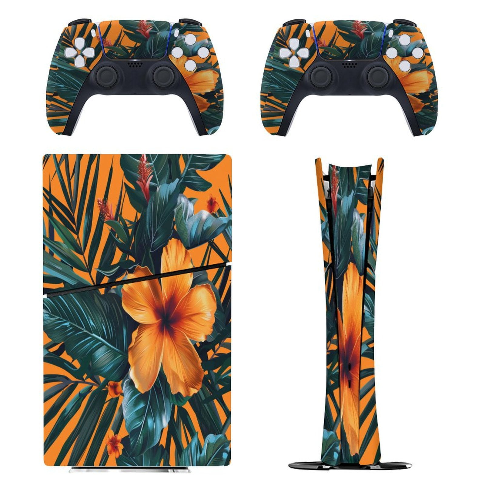 Hawaiian Hibiscus Garden Orange Flowers PS5/PS5 Pro/PS5 Slim Digital ...