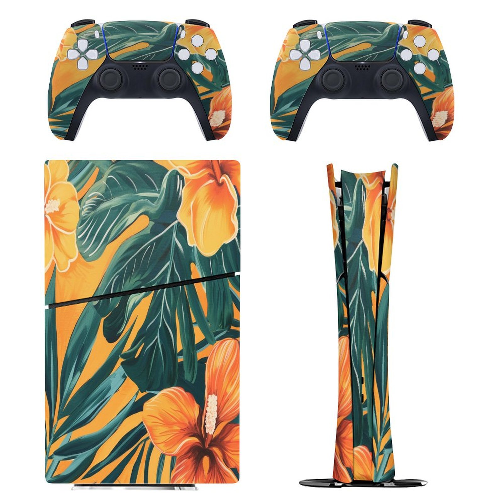 Hawaiian Hibiscus Garden Orange Flowers PS5/PS5 Pro/PS5 Slim Digital ...