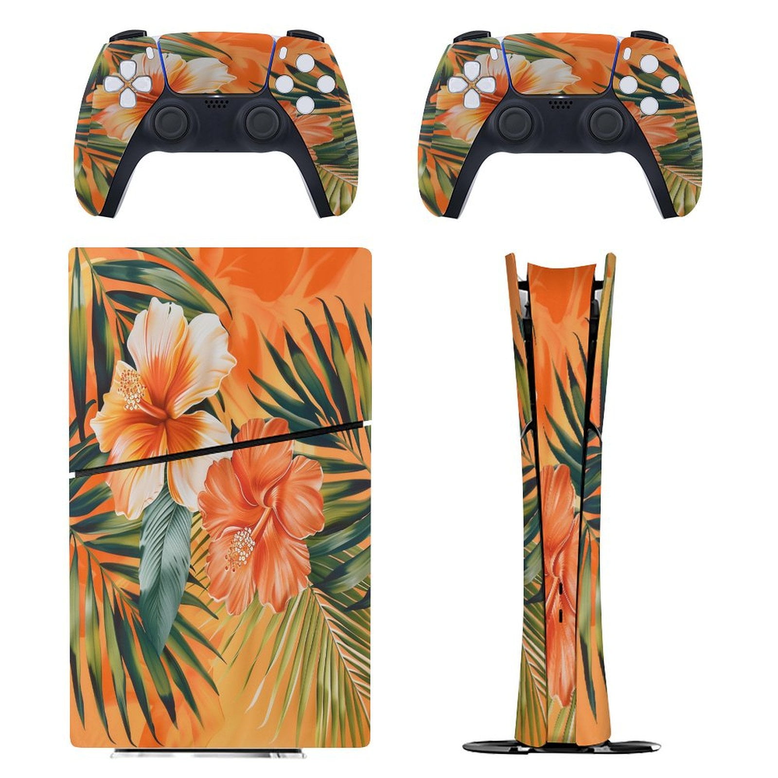 Hawaiian Hibiscus Garden Orange Flowers PS5/PS5 Pro/PS5 Slim Digital ...