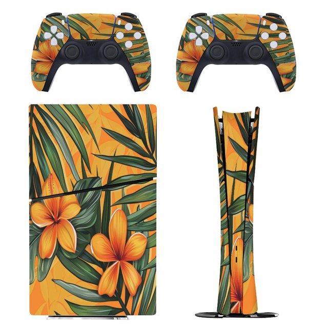 Hawaiian Hibiscus Garden Orange Flowers PS5/PS5 Pro/PS5 Slim Digital ...