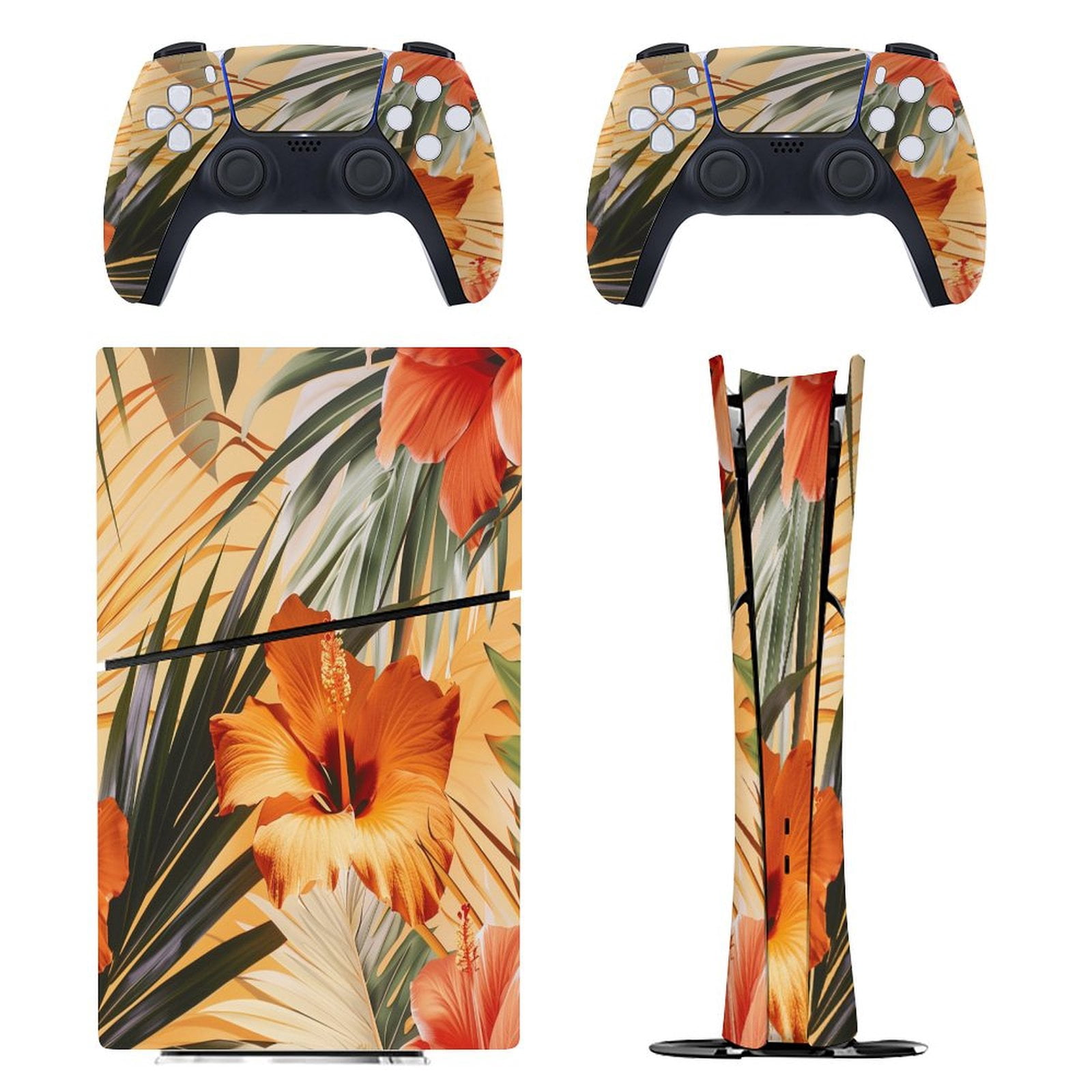 Hawaiian Hibiscus Garden Orange Flowers PS5/PS5 Pro/PS5 Slim Digital ...