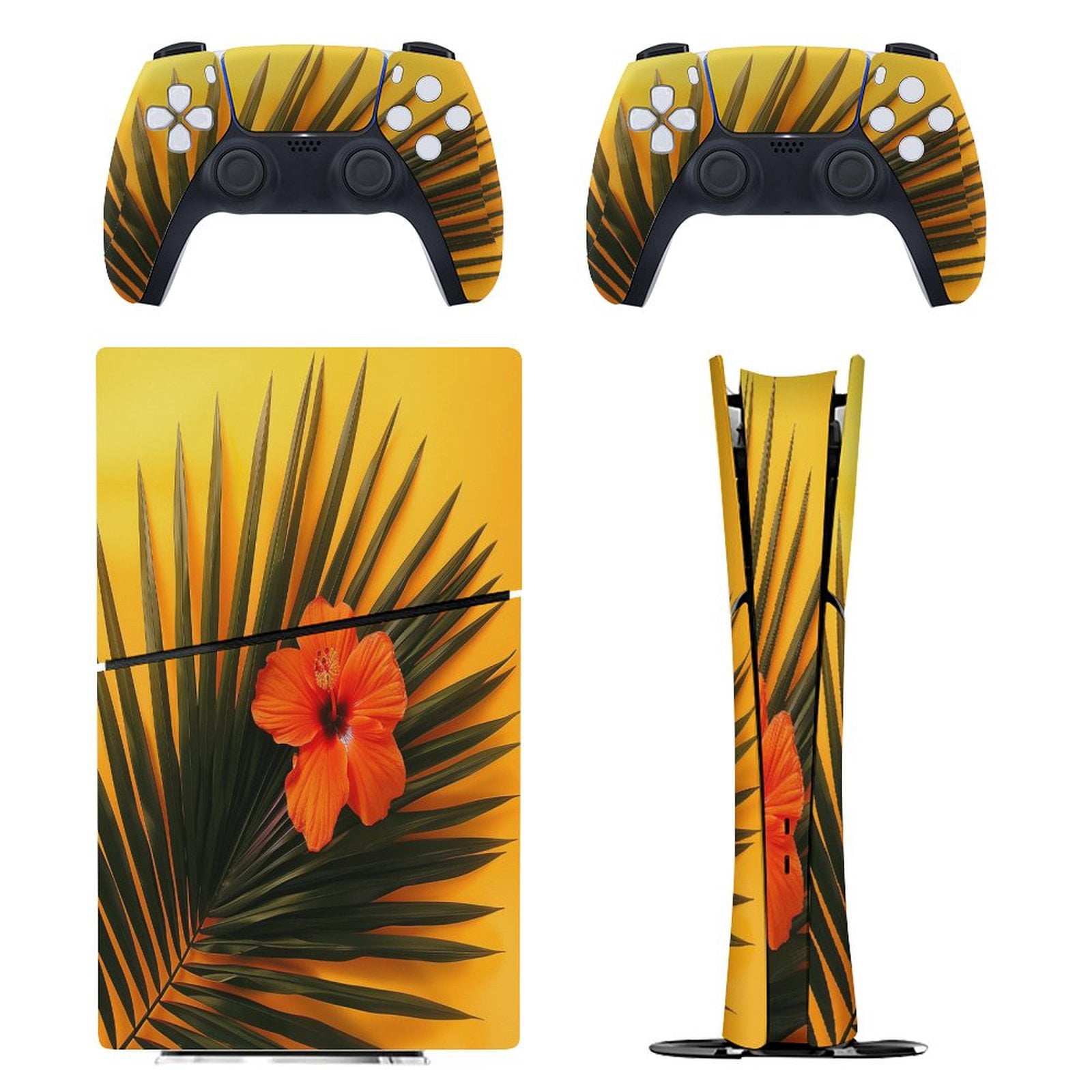 Hawaiian Hibiscus Garden Orange Flowers PS5/PS5 Pro/PS5 Slim Digital ...