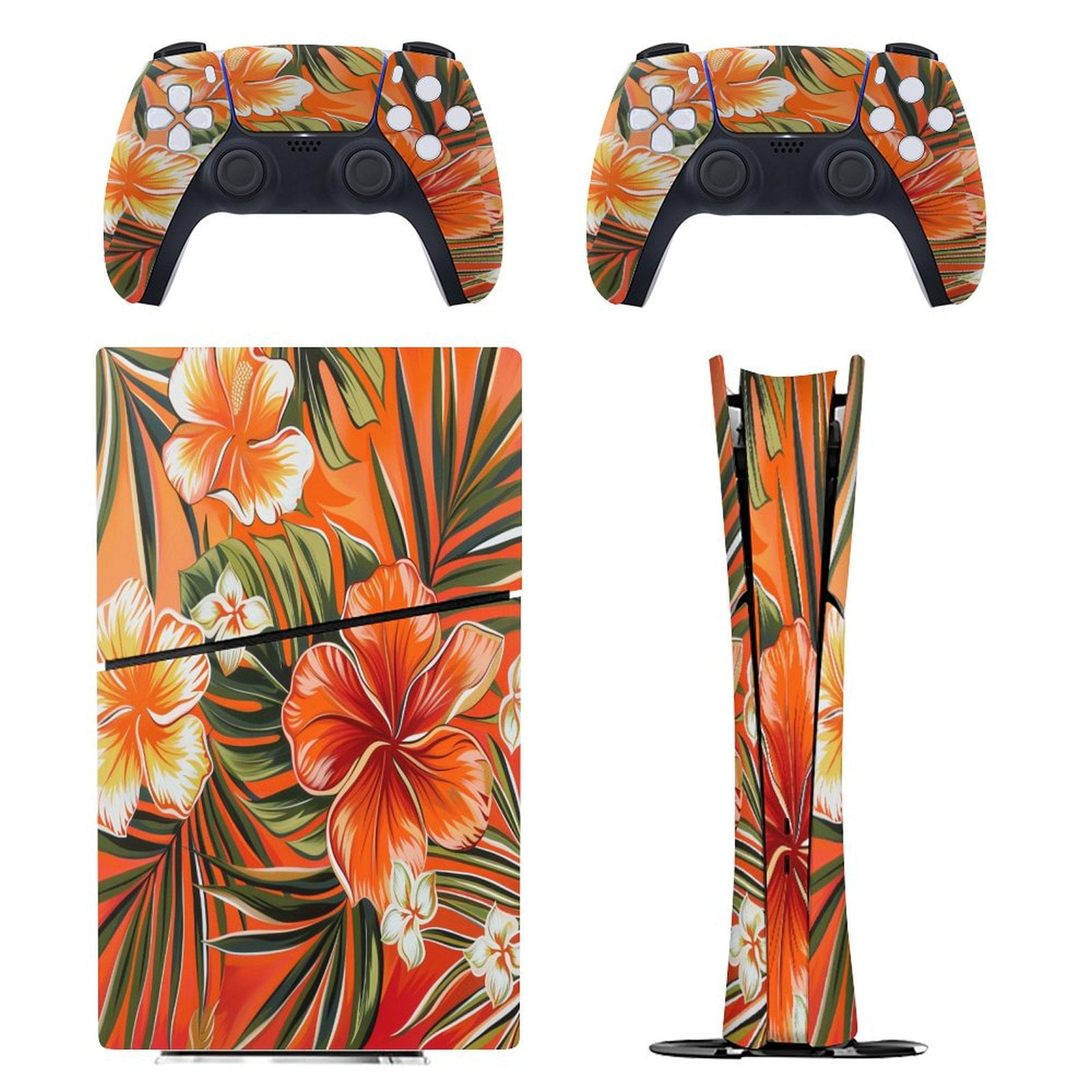 Hawaiian Hibiscus Garden Orange Flowers PS5/PS5 Pro/PS5 Slim Digital ...