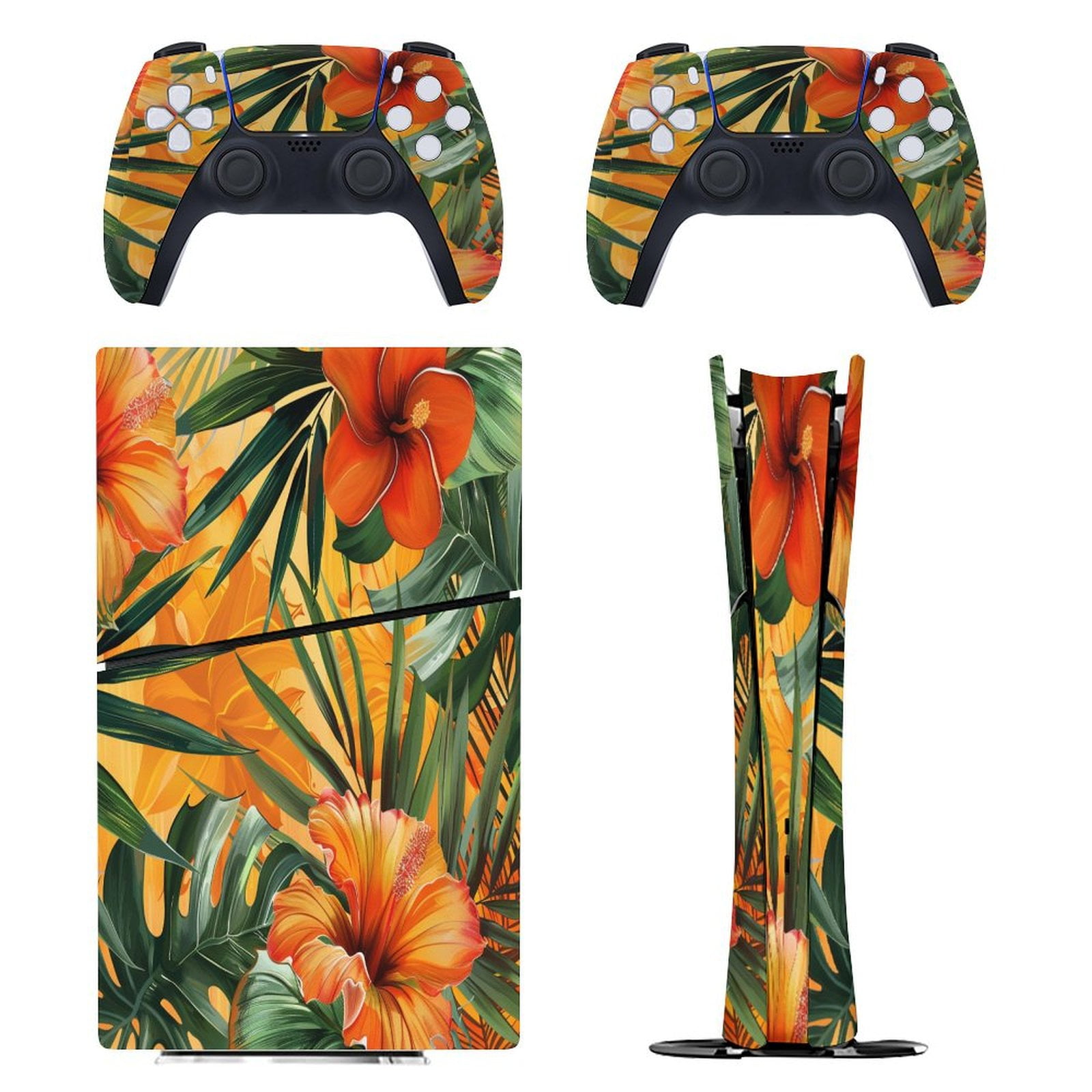 Hawaiian Hibiscus Garden Orange Flowers PS5/PS5 Pro/PS5 Slim Digital ...