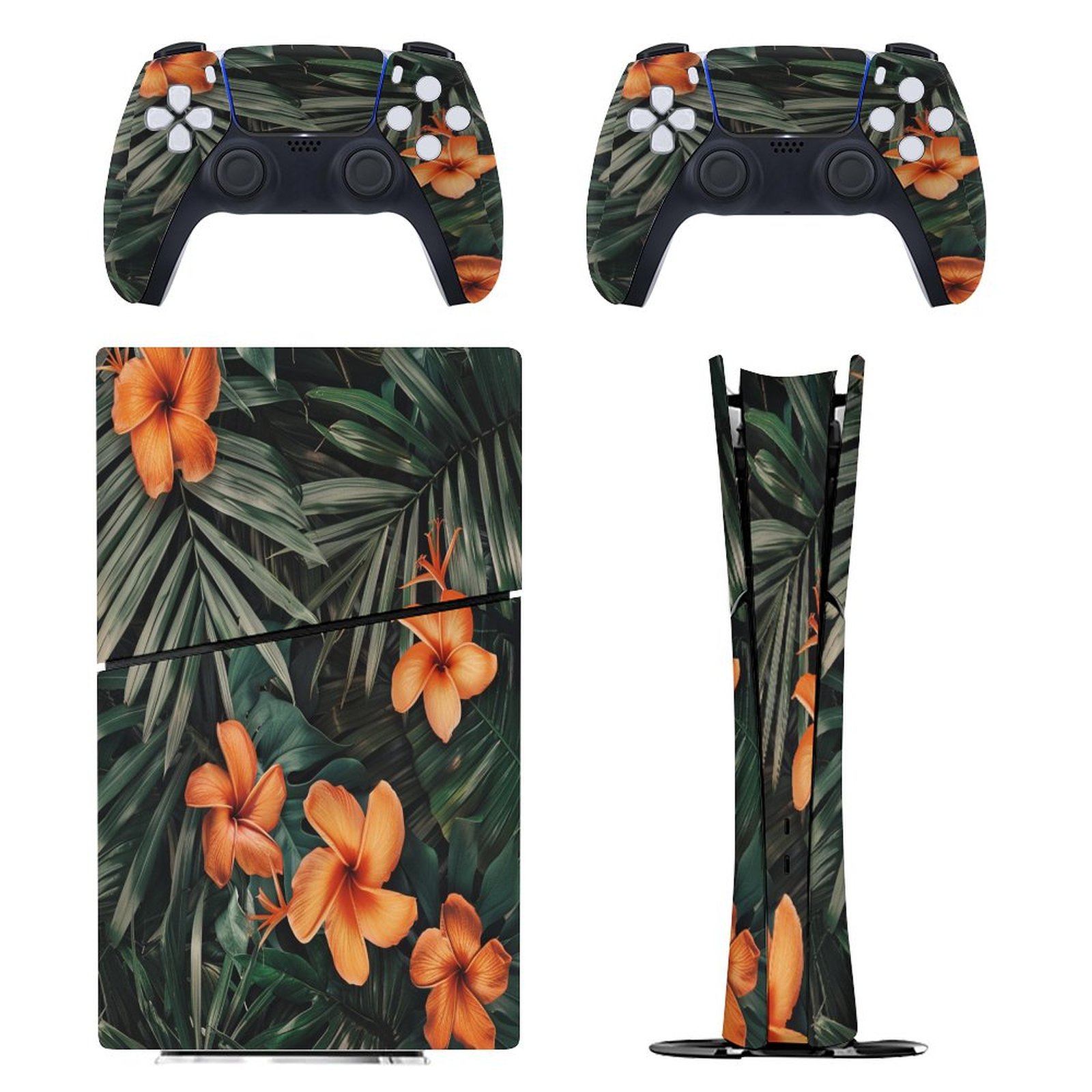 Hawaiian Hibiscus Garden Orange Flowers PS5/PS5 Pro/PS5 Slim Digital ...