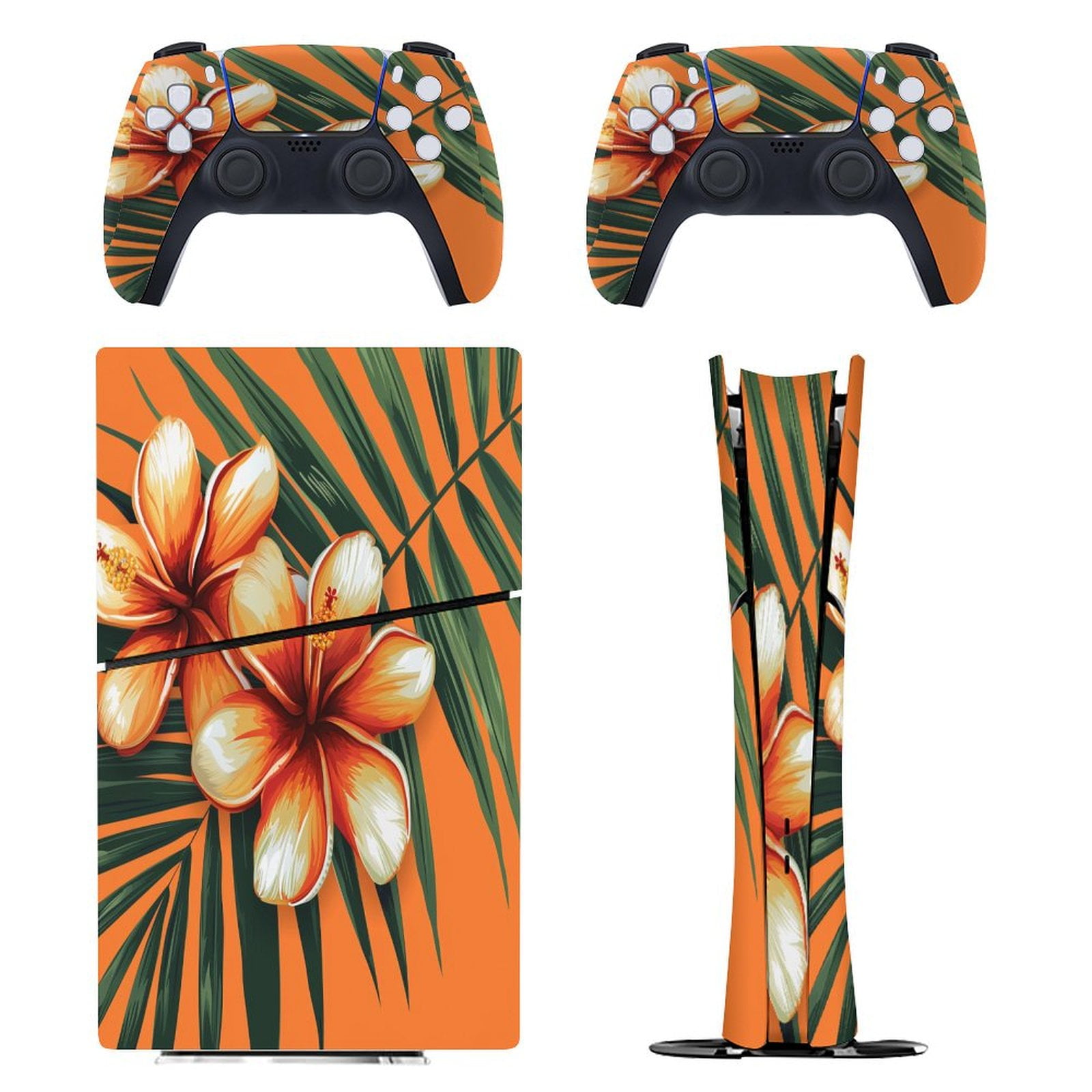 Hawaiian Hibiscus Garden Orange Flowers PS5/PS5 Pro/PS5 Slim Digital ...