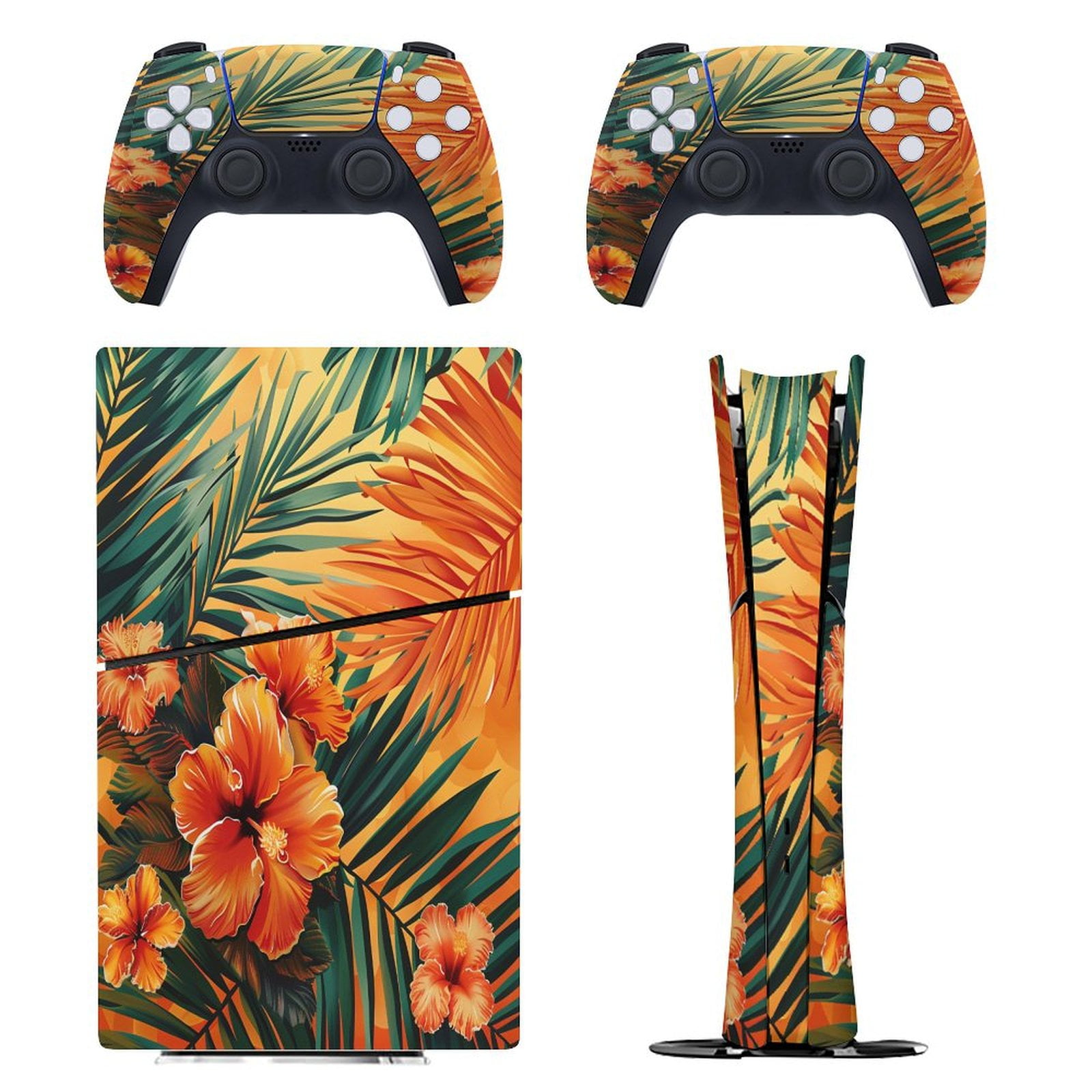 Hawaiian Hibiscus Garden Orange Flowers PS5/PS5 Pro/PS5 Slim Digital ...