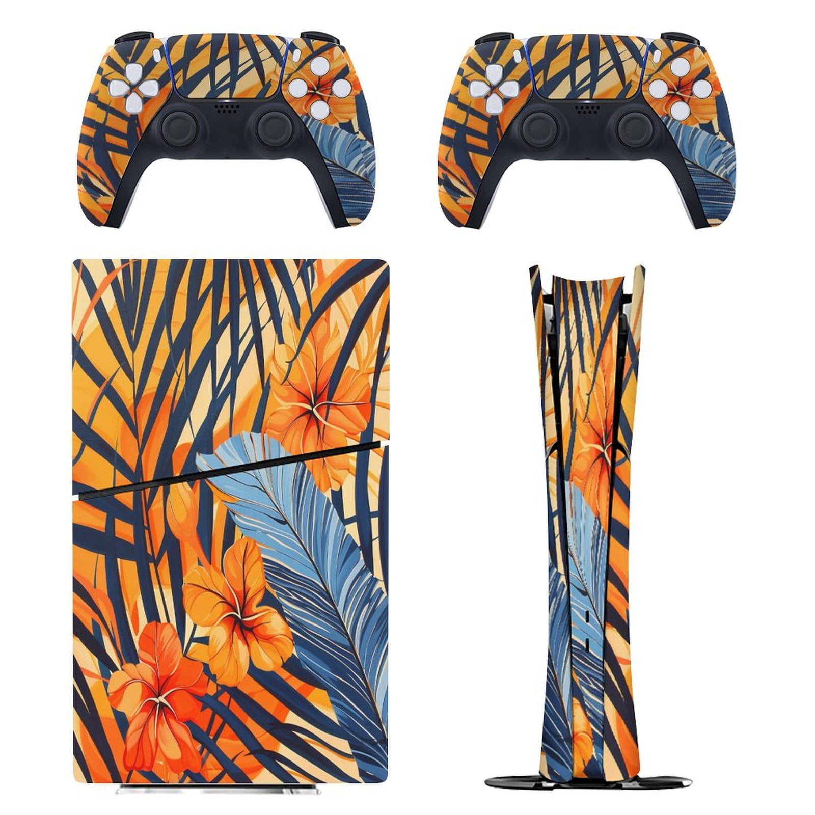 Hawaiian Hibiscus Garden Orange Flowers PS5/PS5 Pro/PS5 Slim Digital ...