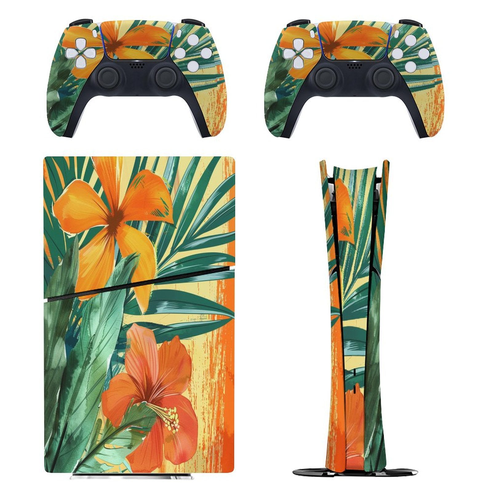 Hawaiian Hibiscus Garden Orange Flowers PS5/PS5 Pro/PS5 Slim Digital ...