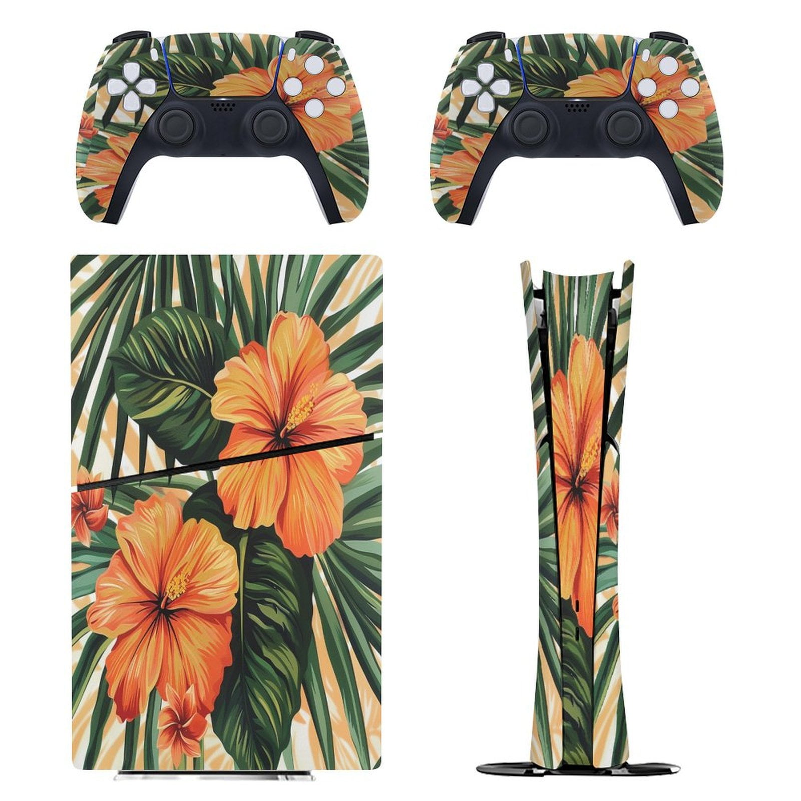 Hawaiian Hibiscus Garden Orange Flowers PS5/PS5 Pro/PS5 Slim Digital ...