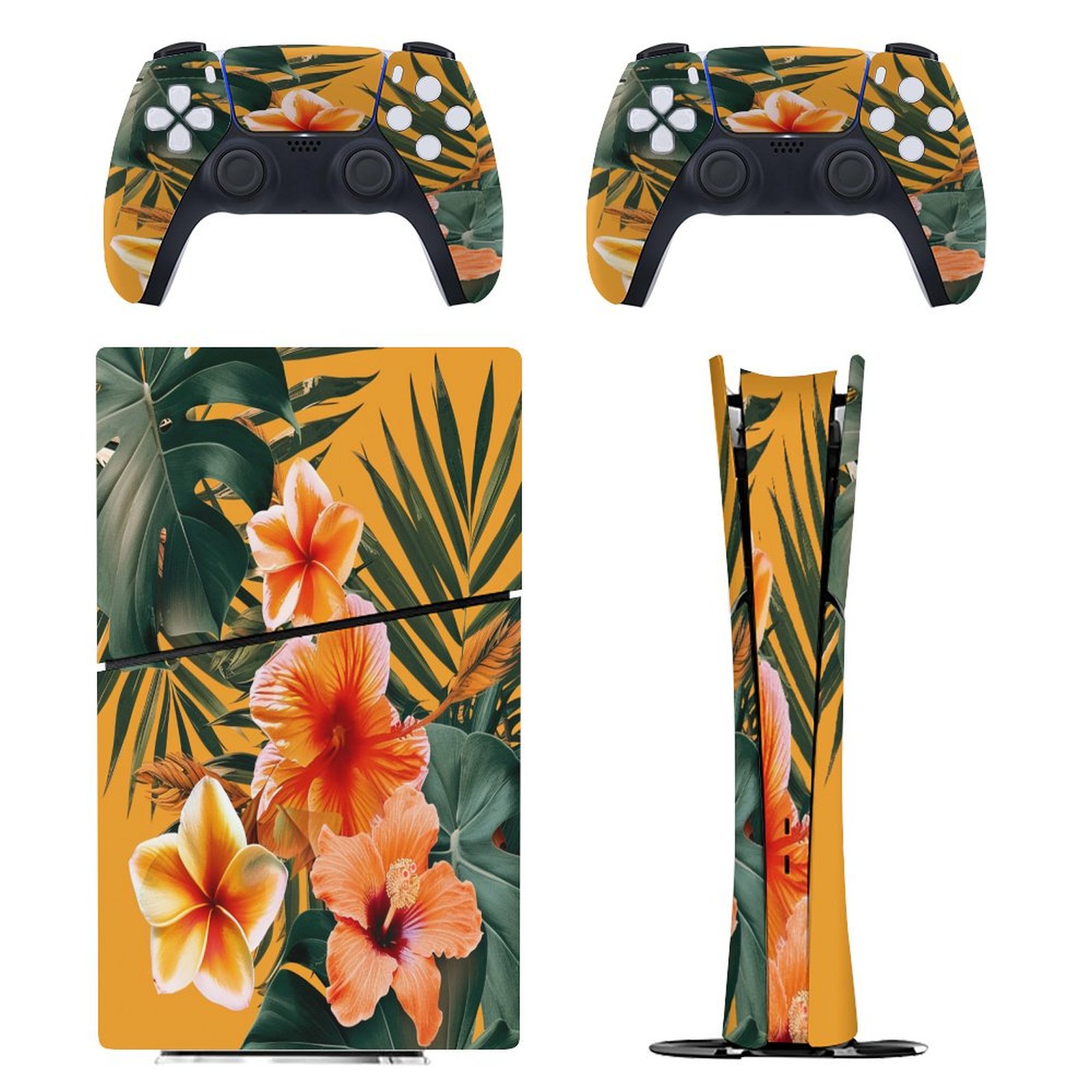 Hawaiian Hibiscus Garden Orange Flowers PS5/PS5 Pro/PS5 Slim Digital ...