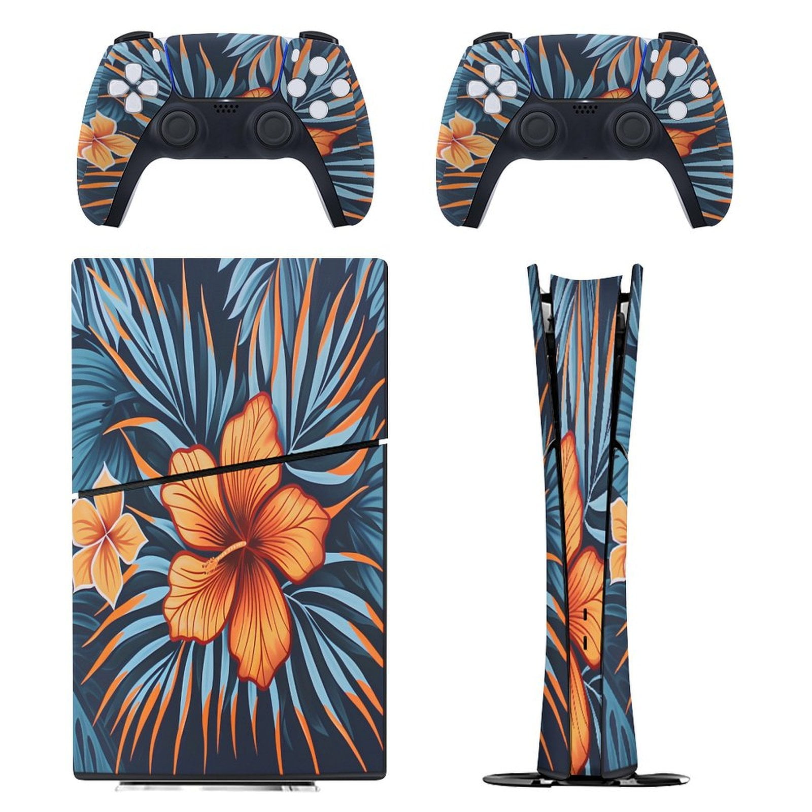 Hawaiian Hibiscus Garden Orange Flowers PS5/PS5 Pro/PS5 Slim Digital ...