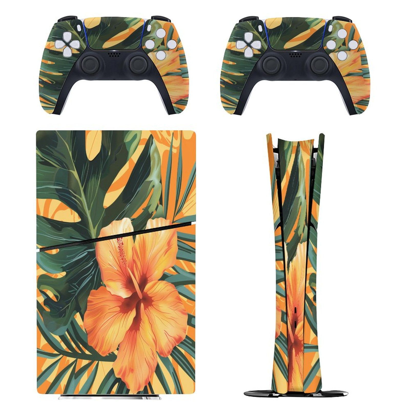 Hawaiian Hibiscus Garden Orange Flowers PS5/PS5 Pro/PS5 Slim Digital ...