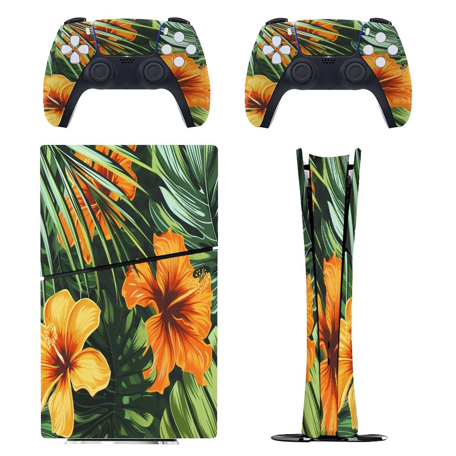 Hawaiian Hibiscus Garden Orange Flowers PS5/PS5 Pro/PS5 Slim Digital ...