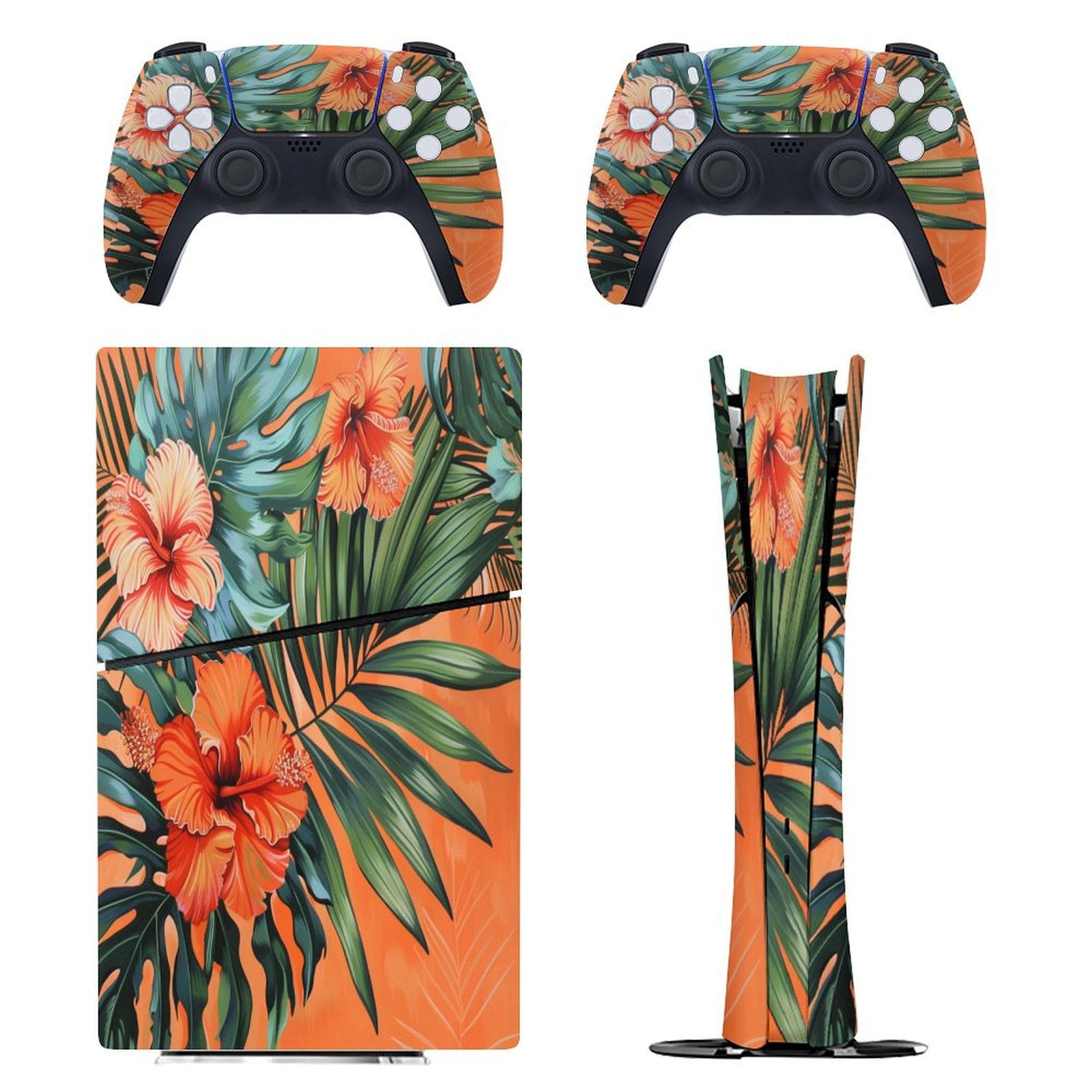 Hawaiian Hibiscus Garden Orange Flowers PS5/PS5 Pro/PS5 Slim Digital ...