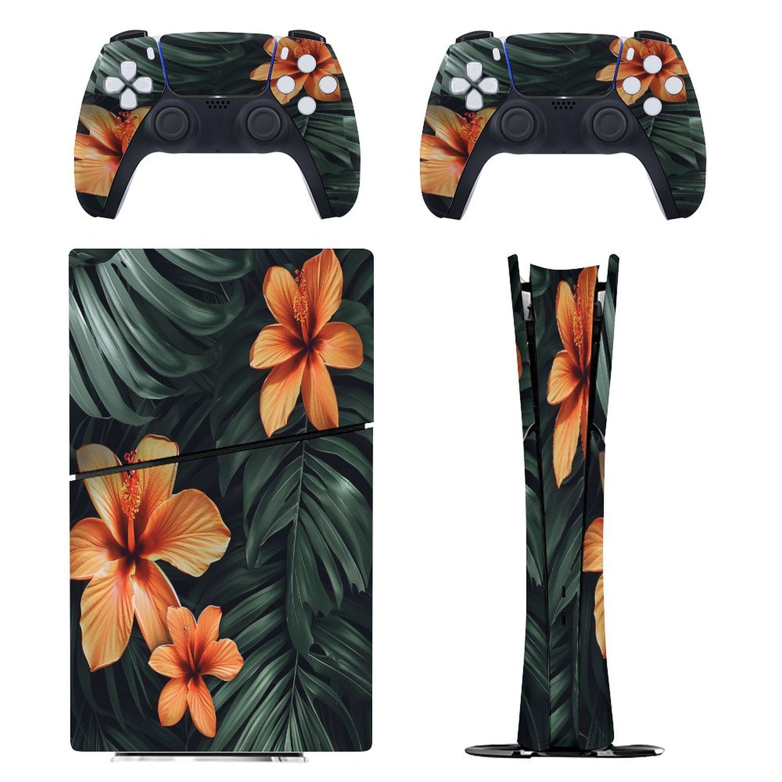 Hawaiian Hibiscus Garden Orange Flowers PS5/PS5 Pro/PS5 Slim Digital ...