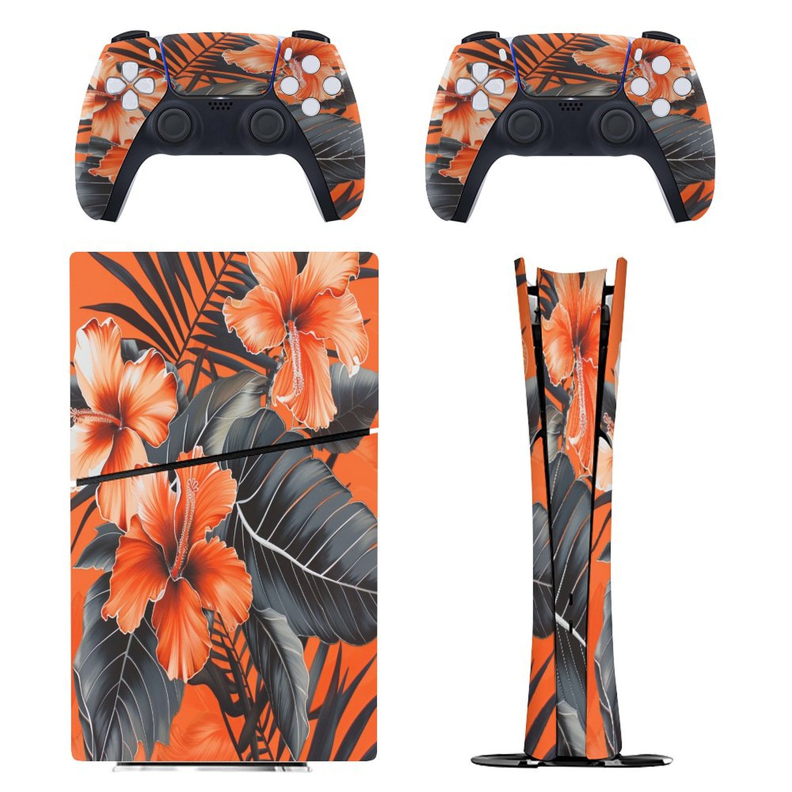 Hawaiian Hibiscus Garden Orange Flowers PS5/PS5 Pro/PS5 Slim Digital ...