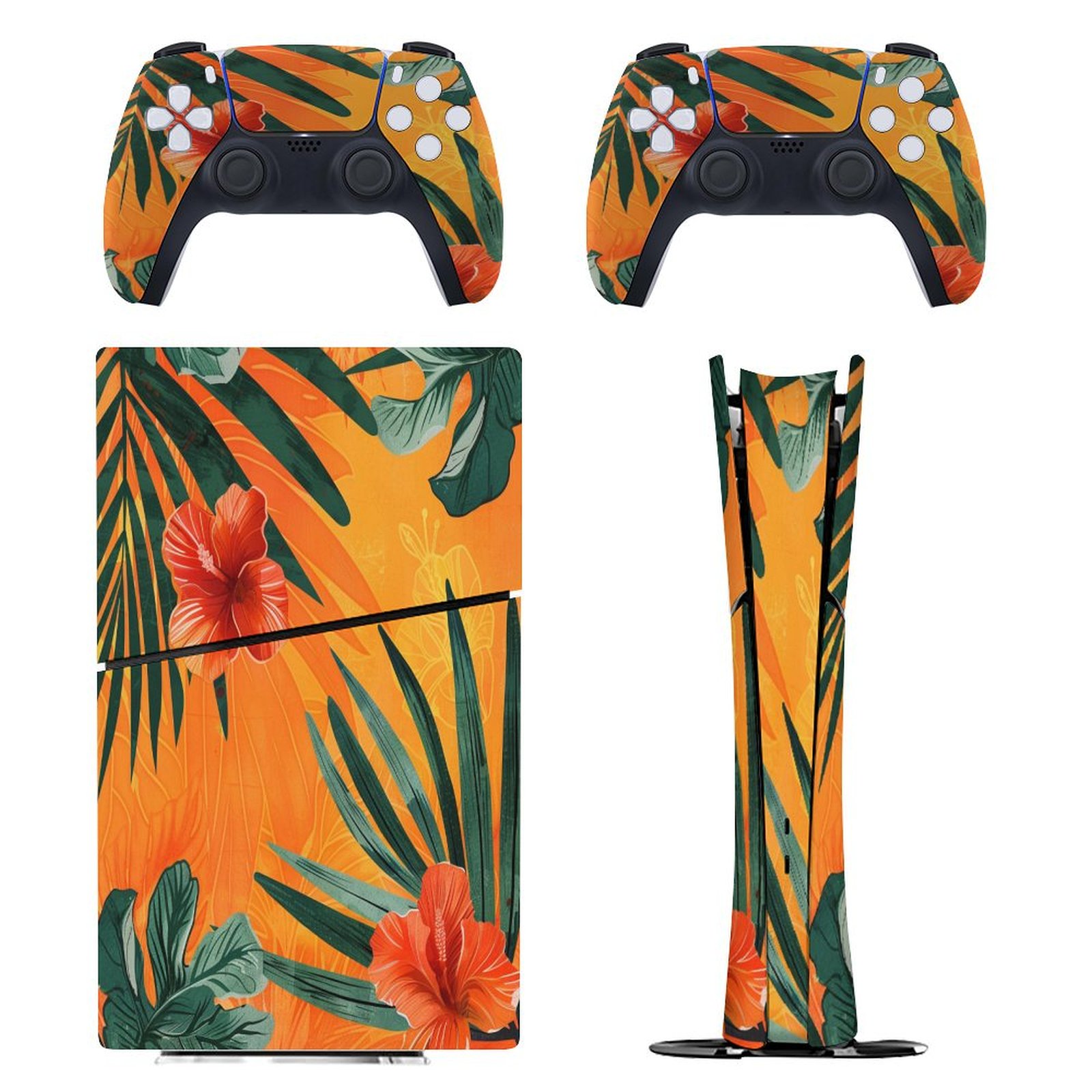 Hawaiian Hibiscus Garden Orange Flowers PS5/PS5 Pro/PS5 Slim Digital ...